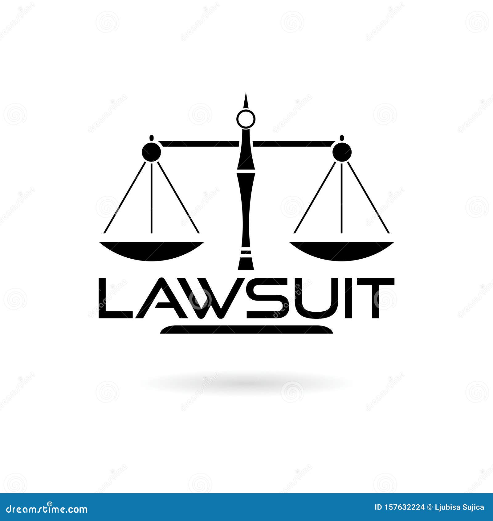 Law Scale Icon Simple Vector Sign and Modern Symbol. Stock Illustration ...
