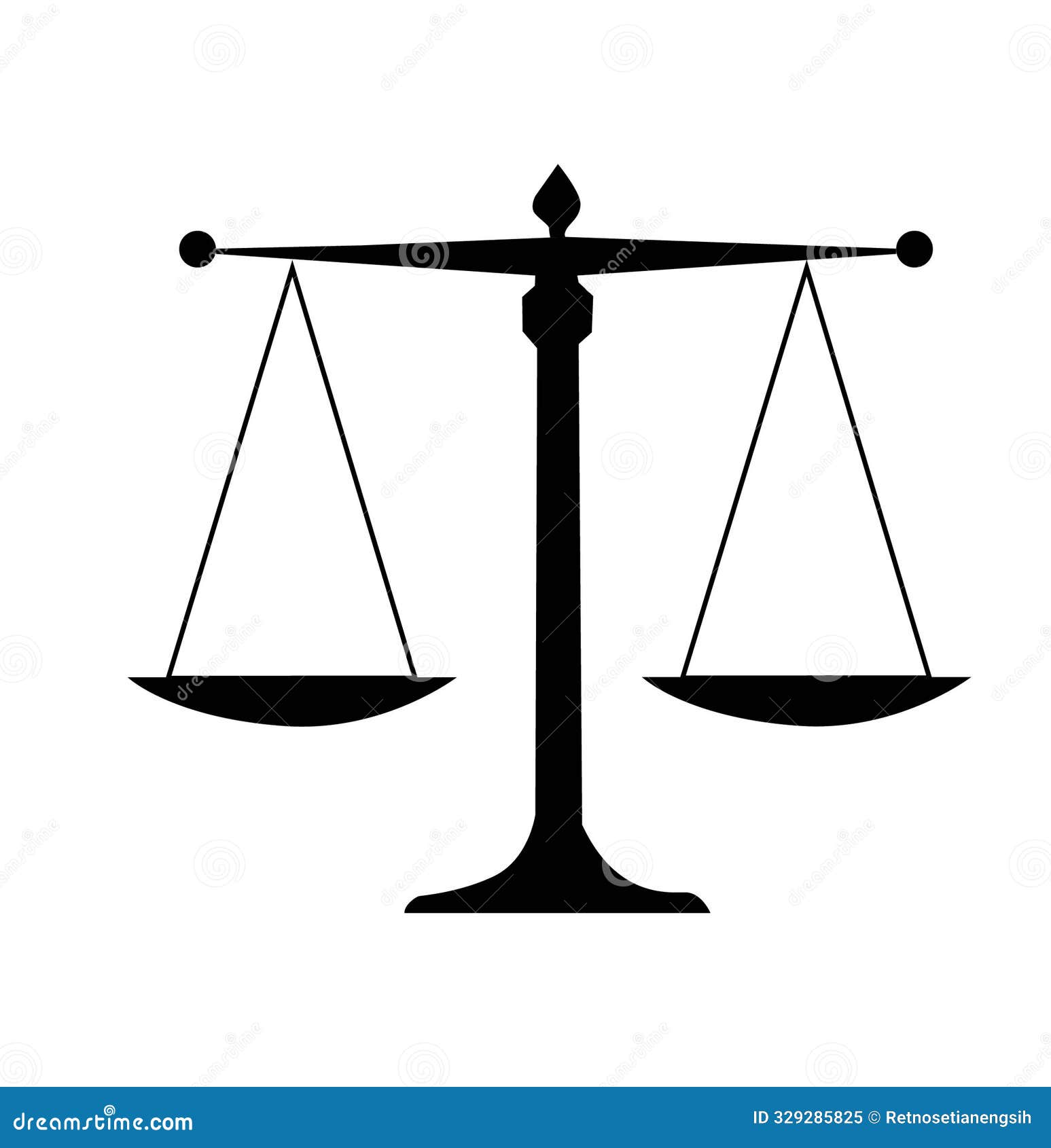 Law scale icon. stock vector. Illustration of banner - 329285825