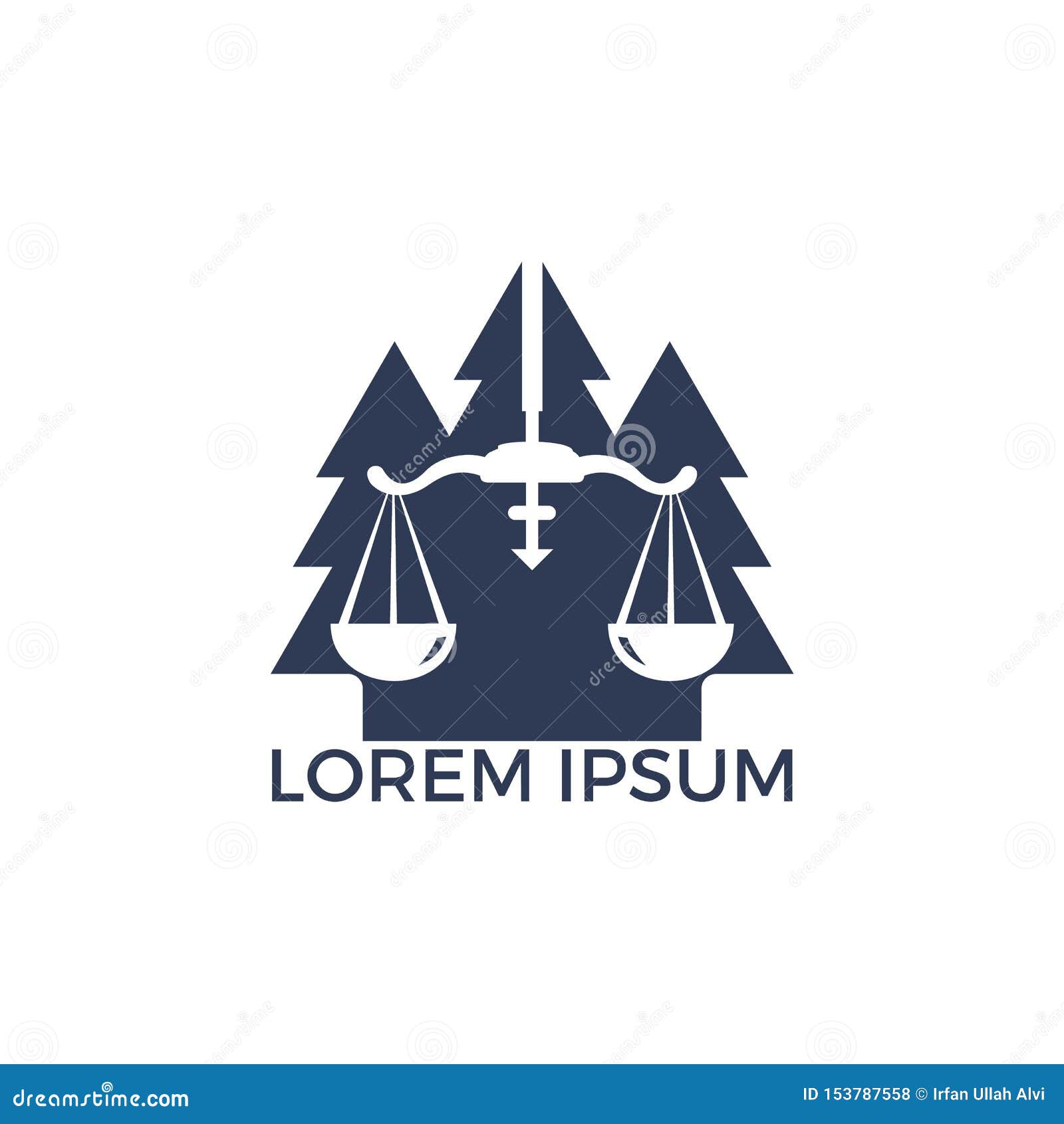 Tree law logo design. stock vector. Illustration of creative - 153787558