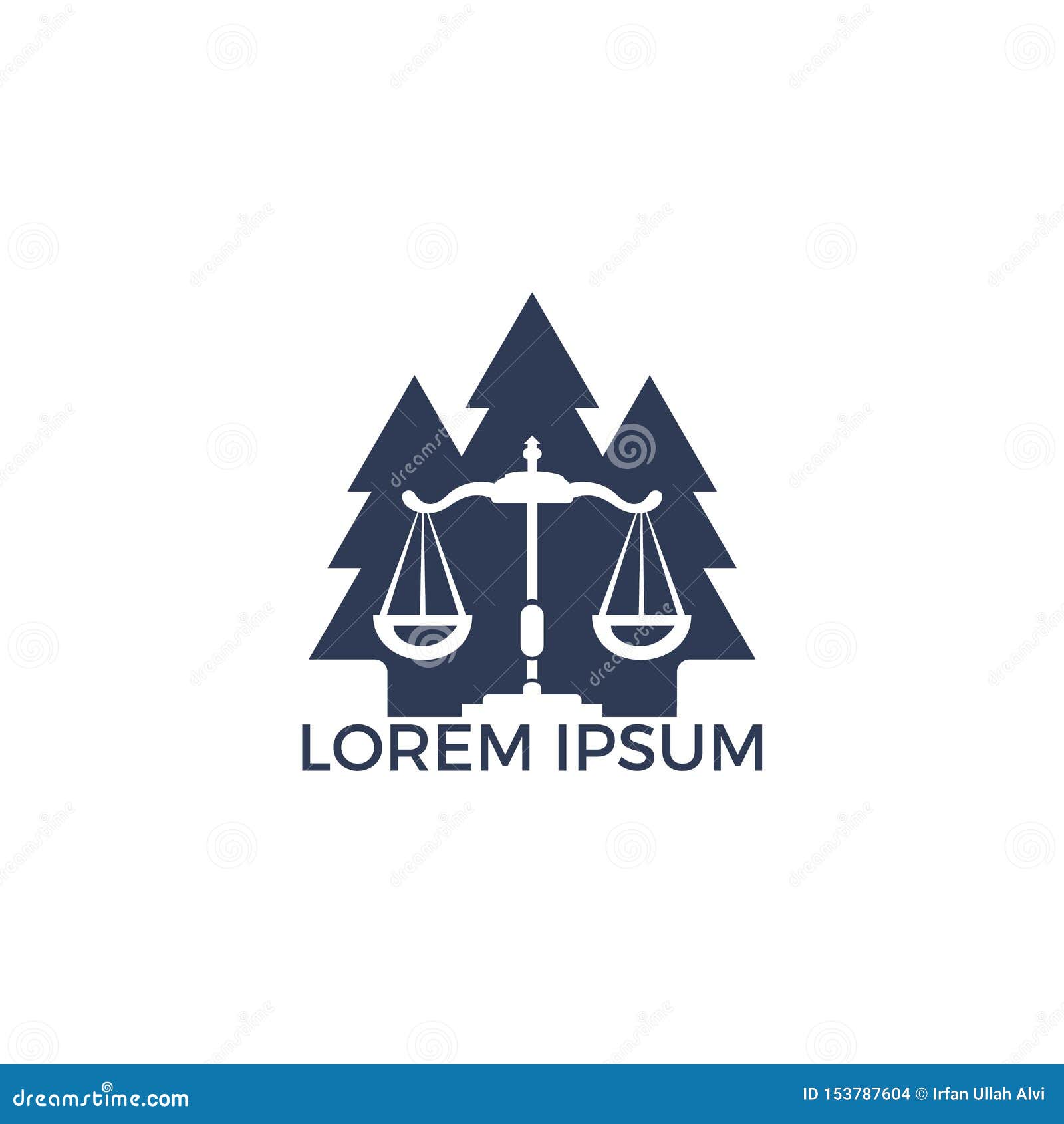 Tree law logo design. stock vector. Illustration of creative - 153787604