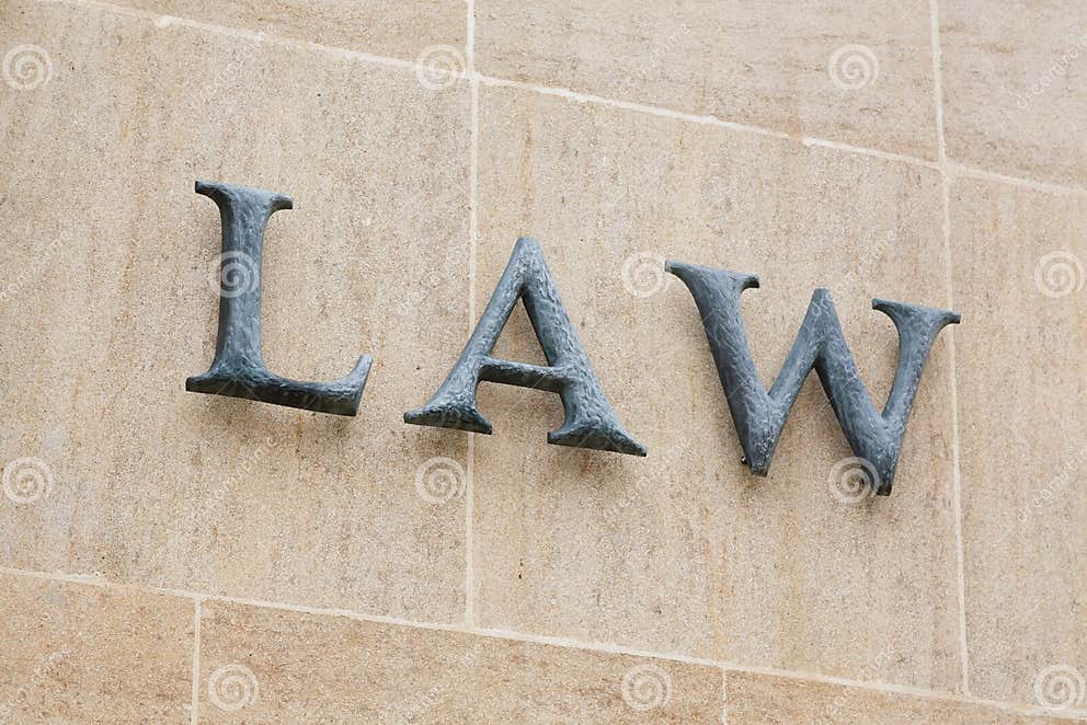 Law sign stock photo. Image of templates, buff, grey - 27173370