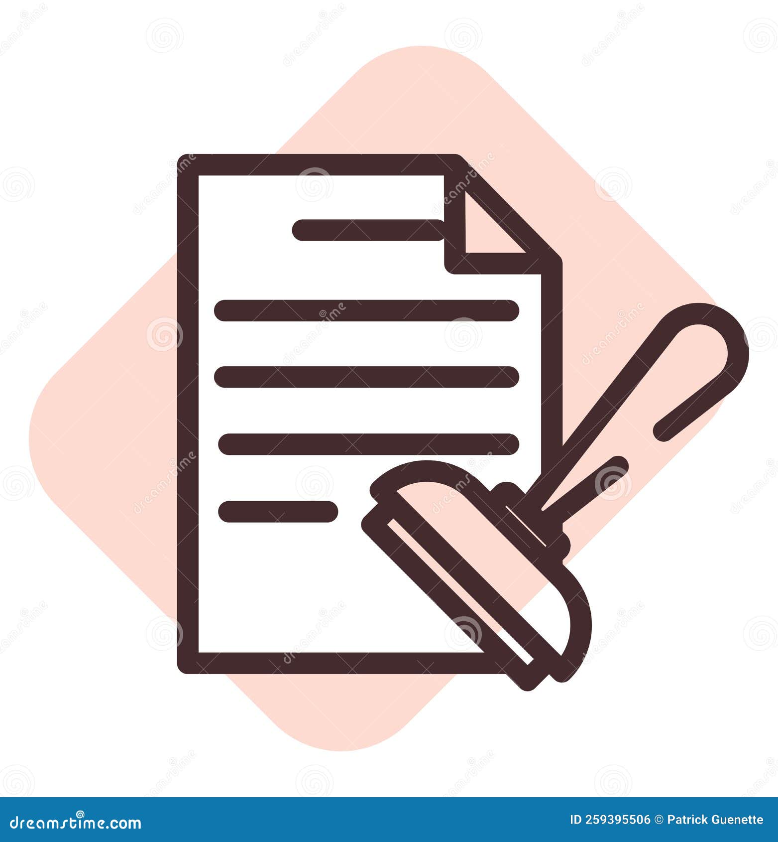 Law stamp, icon stock vector. Illustration of legal - 259395506