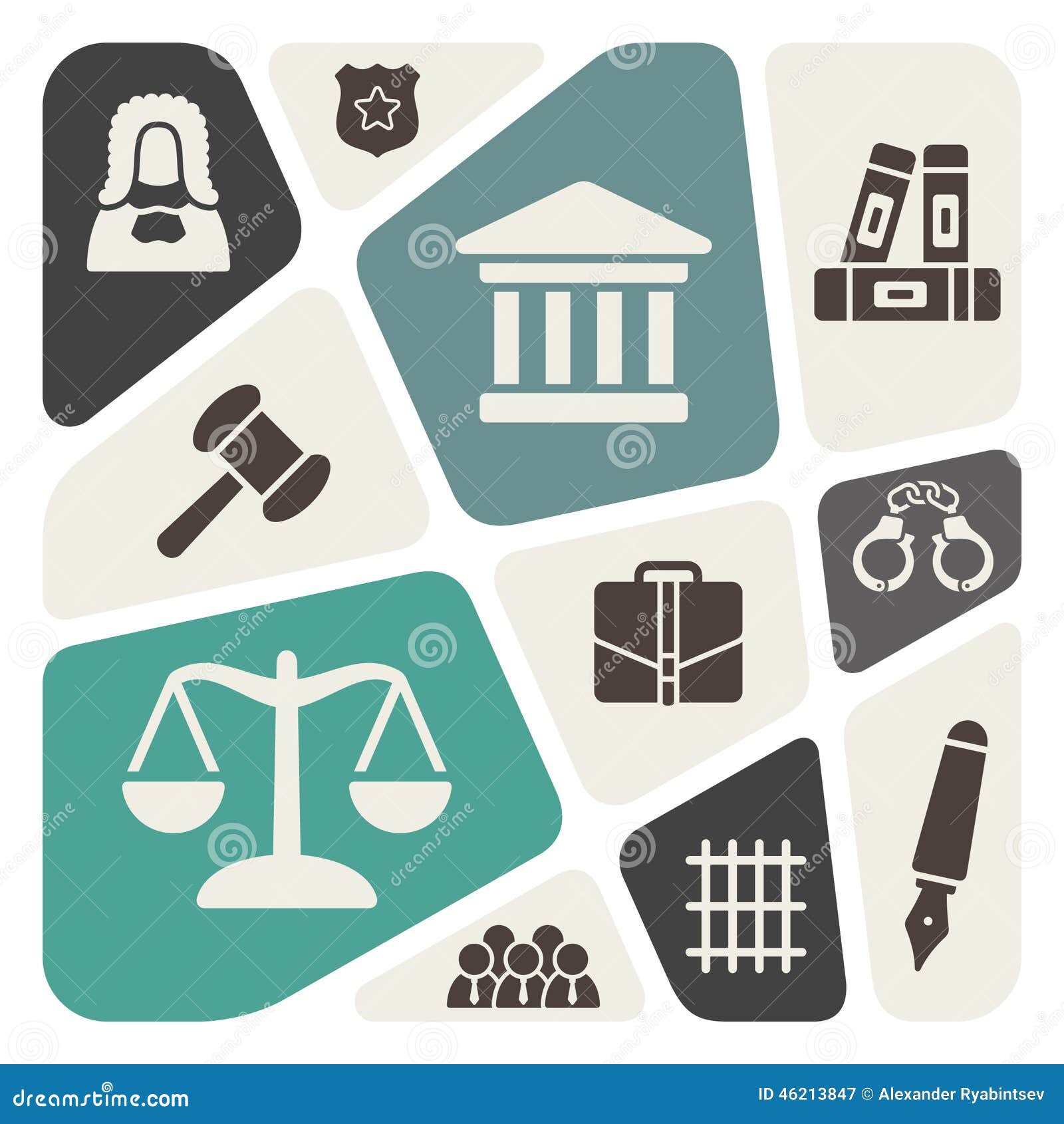 Law theme background stock vector. Illustration of briefcase - 46213847