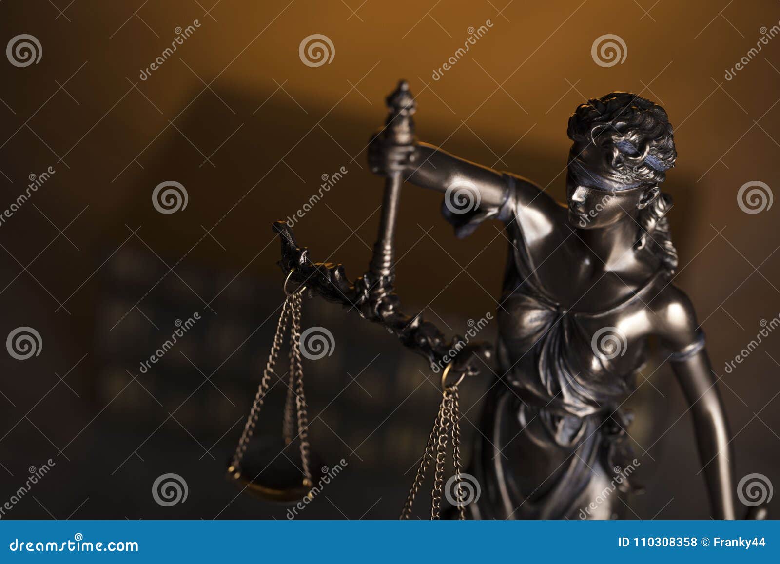 Law Theme. Blind Justice Symbol - Themis. Stock Photo - Image of ...