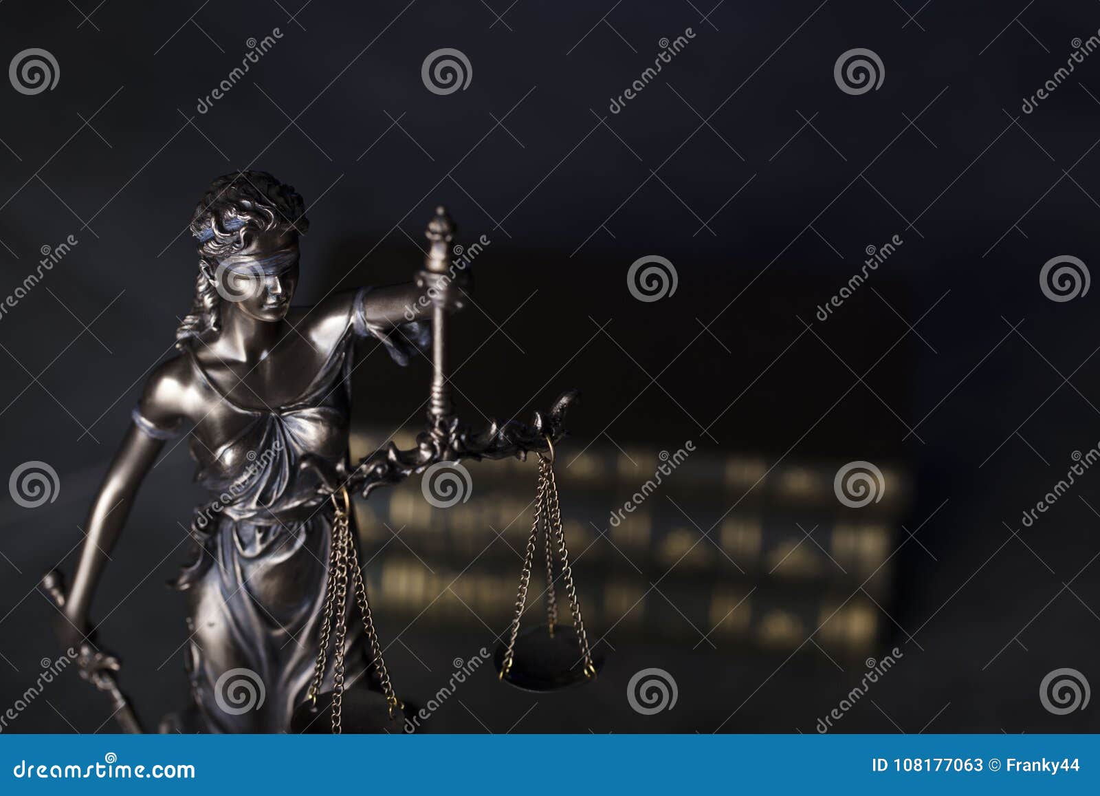 Law Theme. Blind Justice Symbol - Themis. Stock Photo | CartoonDealer ...