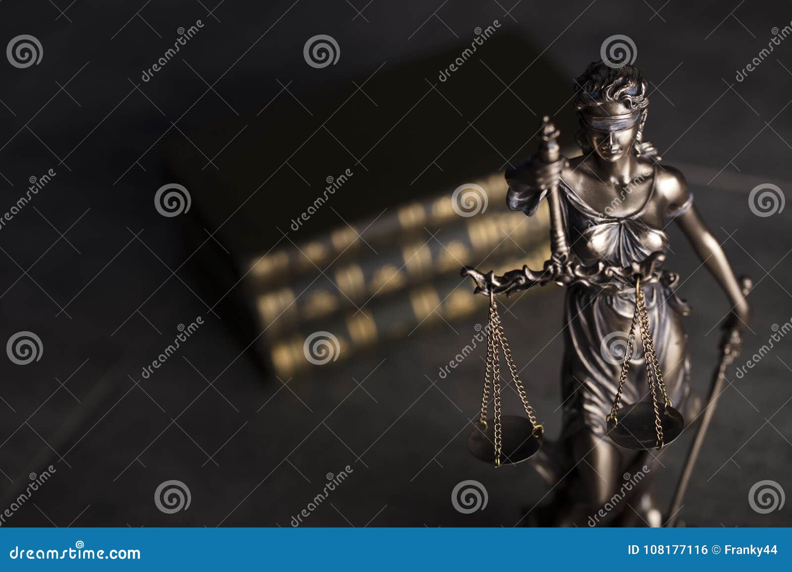 Law Theme. Blind Justice Symbol - Themis. Stock Photo | CartoonDealer ...