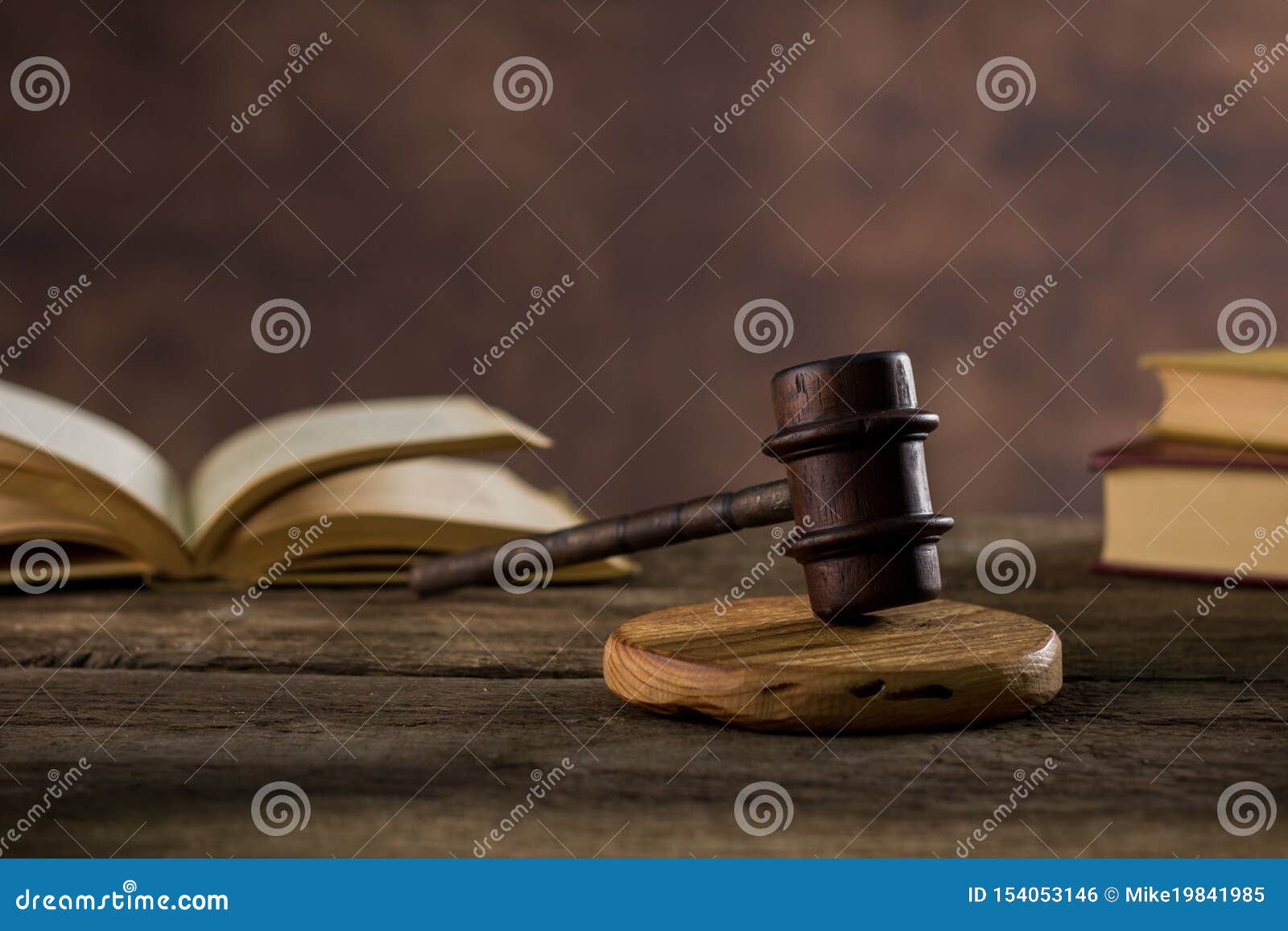 Law Theme. Courtroom Law Concept on Rustic Background Stock Photo ...