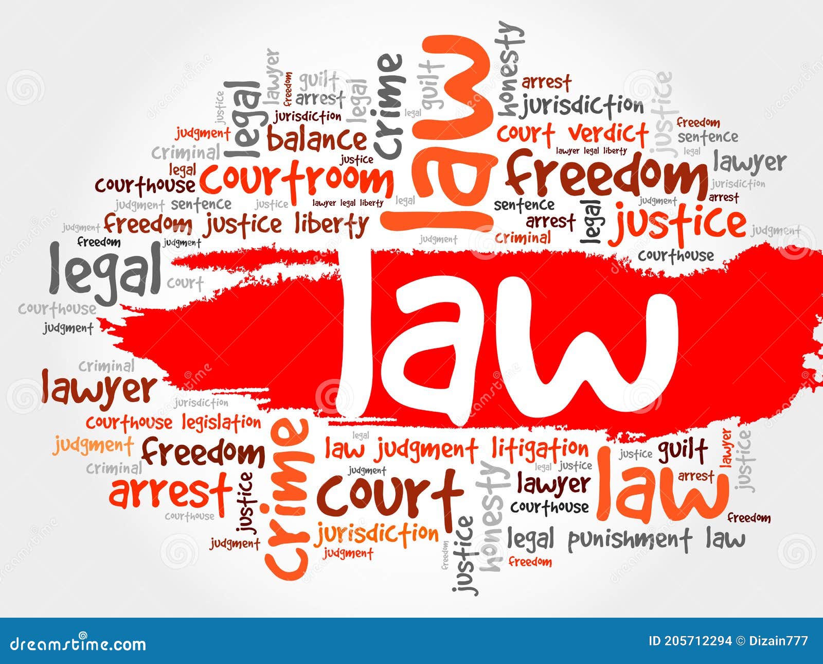 Law word cloud stock illustration. Illustration of common - 205712294