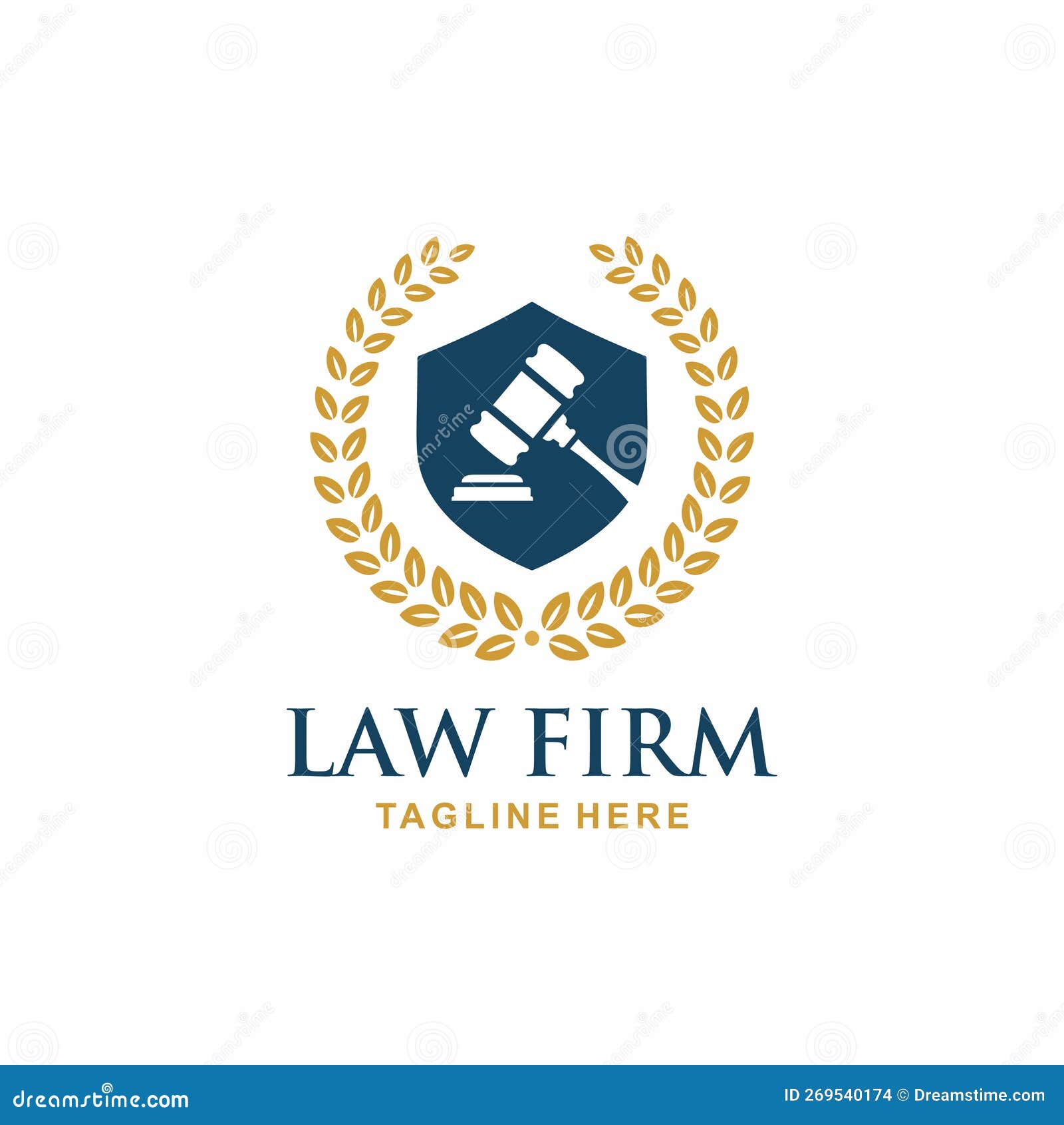 Gavel logo design stock vector. Illustration of concept - 269540174