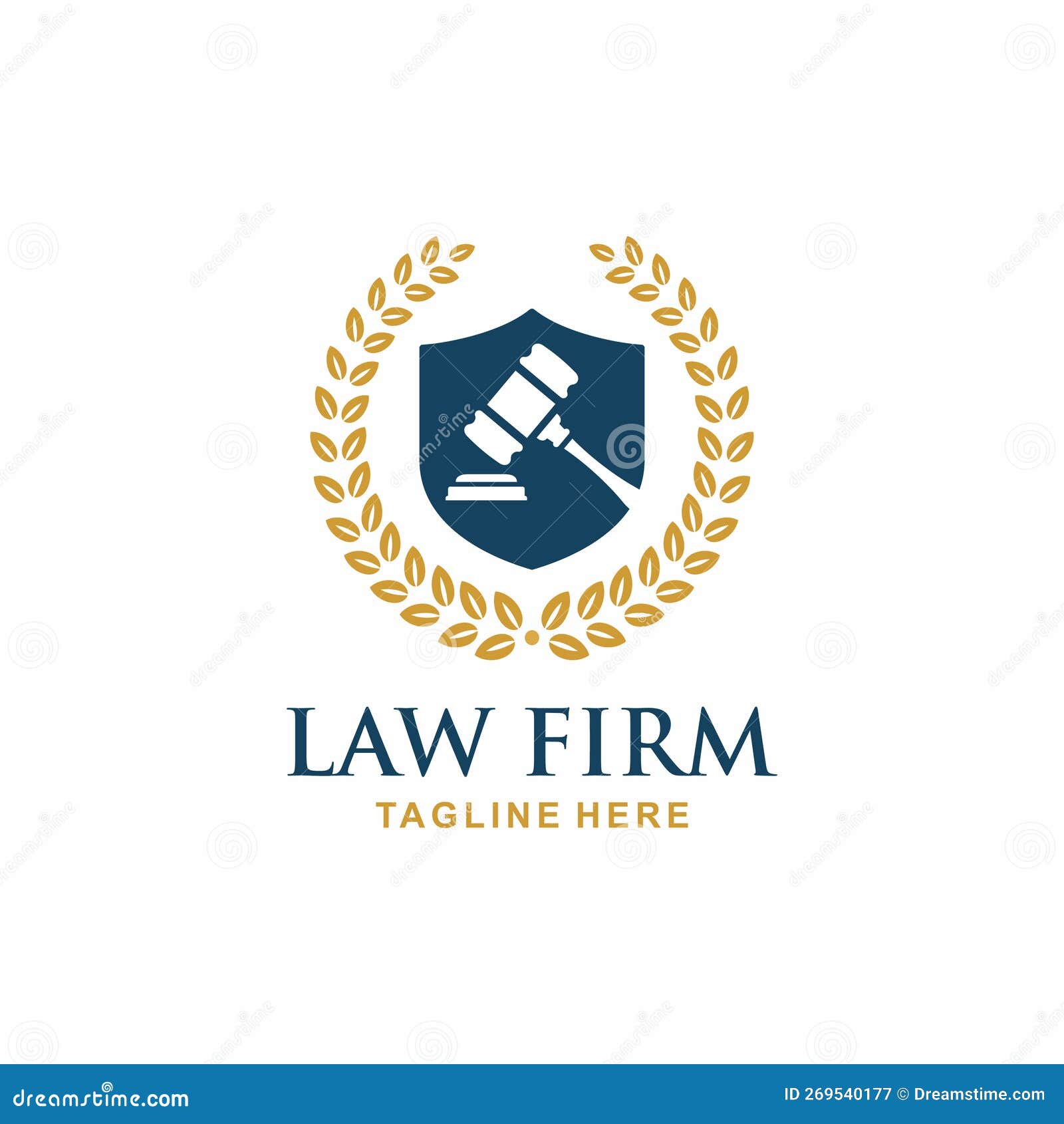 Gavel logo design stock vector. Illustration of house - 269540177