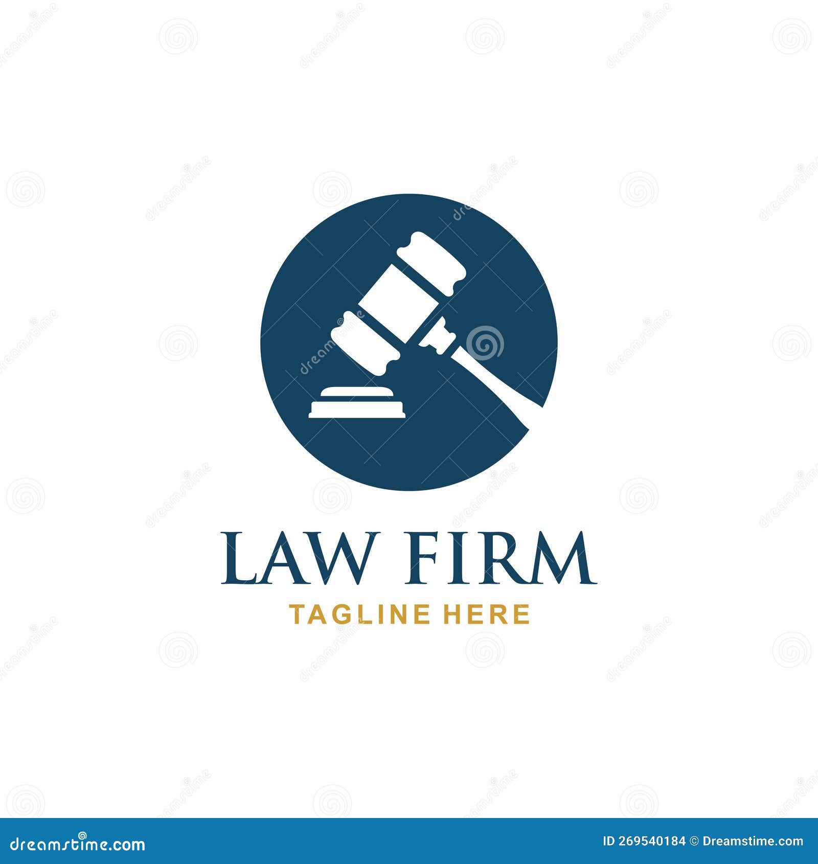 Gavel logo design stock vector. Illustration of lawyer - 269540184