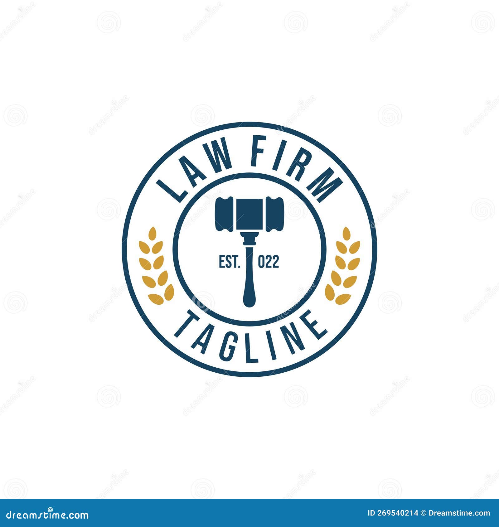 Gavel logo design stock vector. Illustration of corporate - 269540214