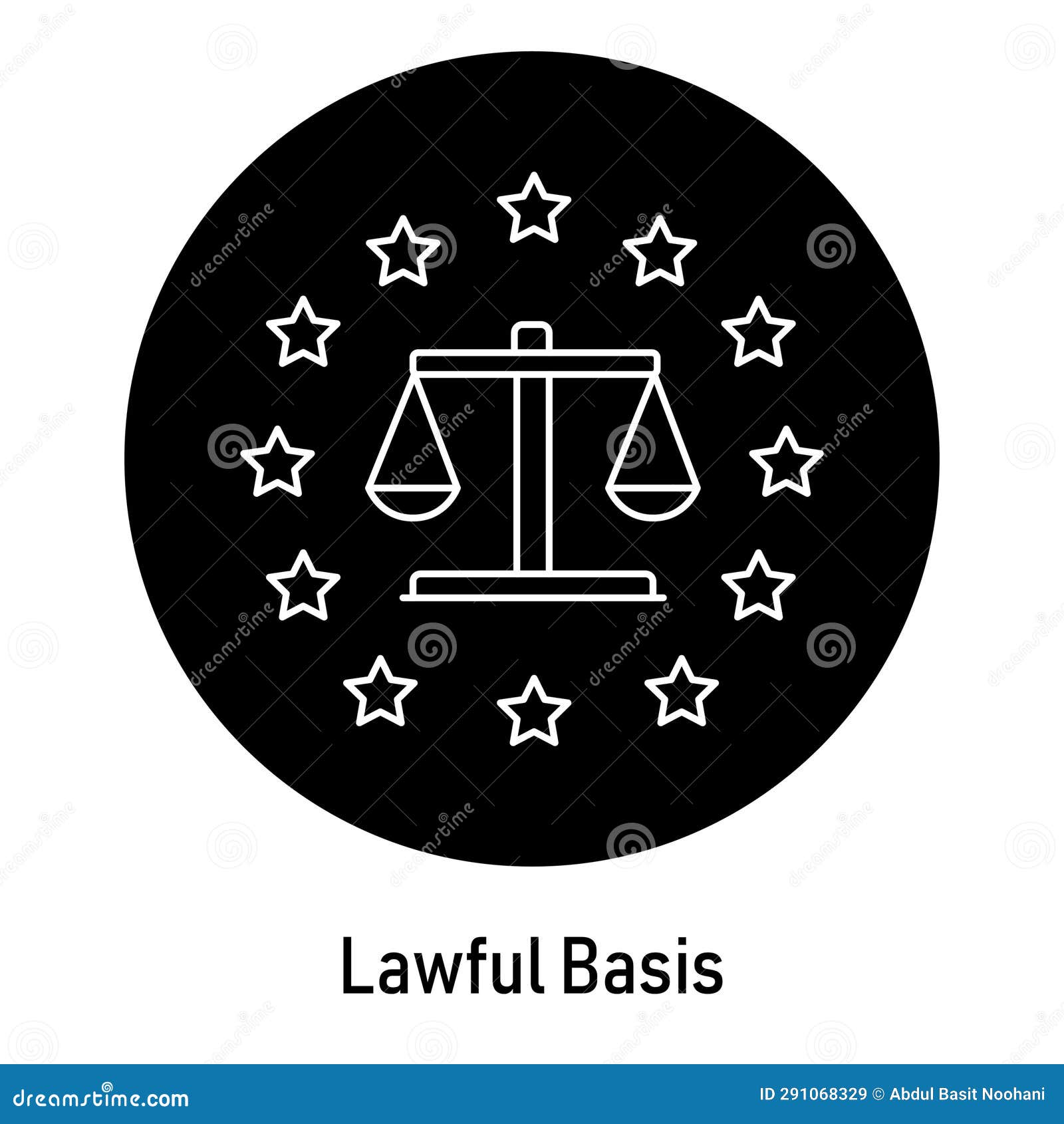 Lawful, Fair & Transparent Processing GDPR Icon: Ethical Data Handling ...