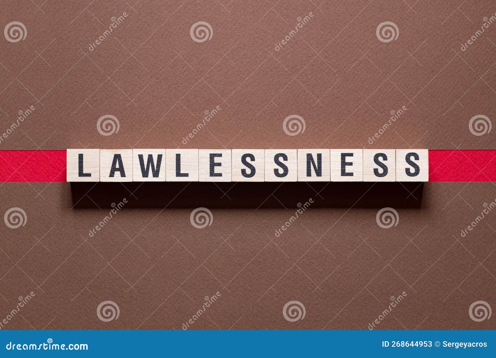 Lawlessness - Word Concept on Cubes Stock Image - Image of shield ...