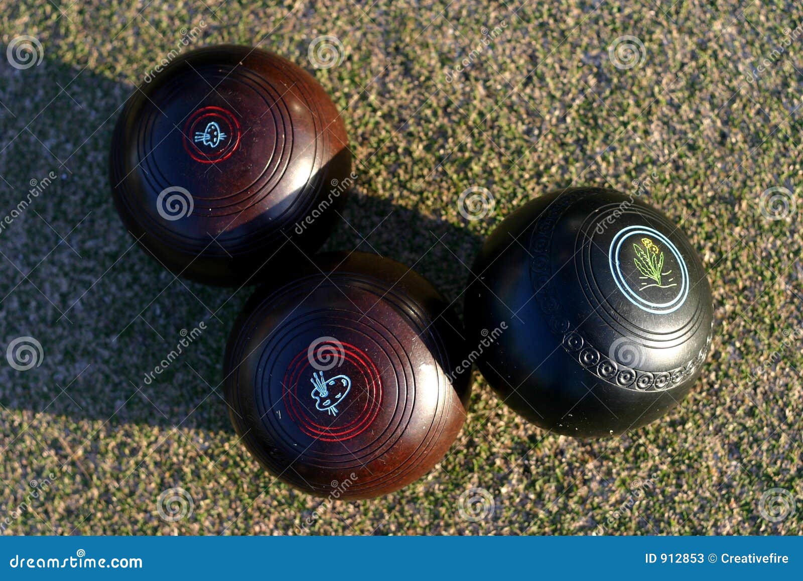 Lawn Bowls stock image. Image of green, recreation, brown - 912853