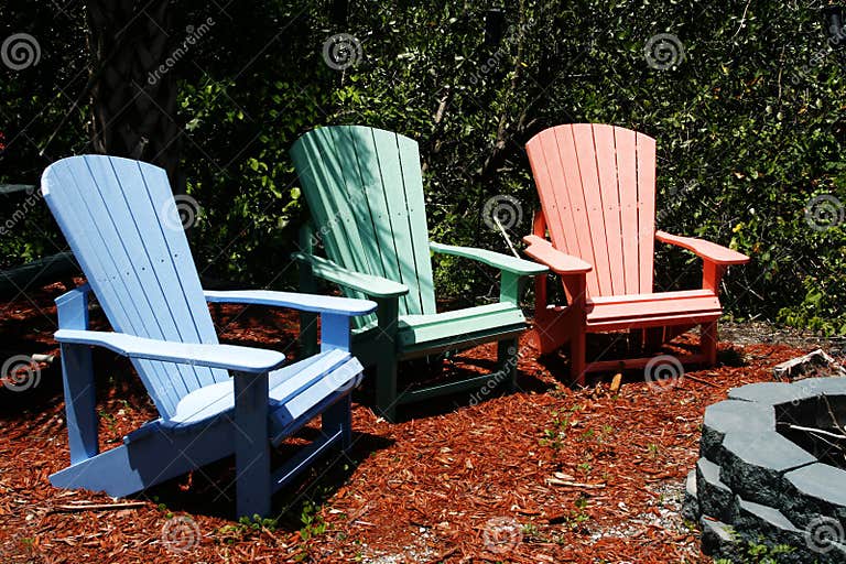 Lawn Chairs stock image. Image of colorful, recreation - 2940433