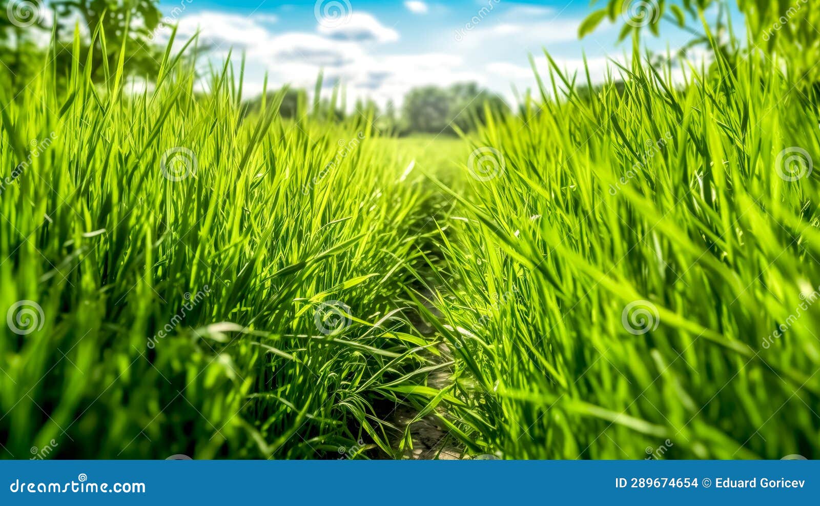 Lawn in the Meadow, Feed for Farm Animals Stock Illustration ...