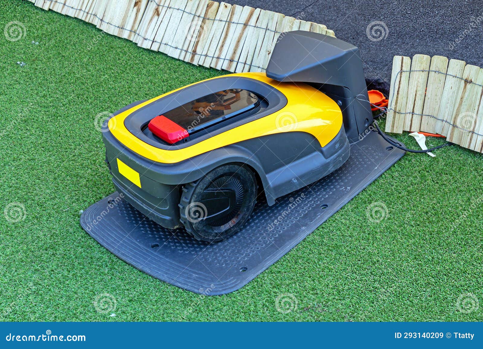 Lawn Mower Autonomous Robot Stock Image Image Of Green Outdoor 293140209