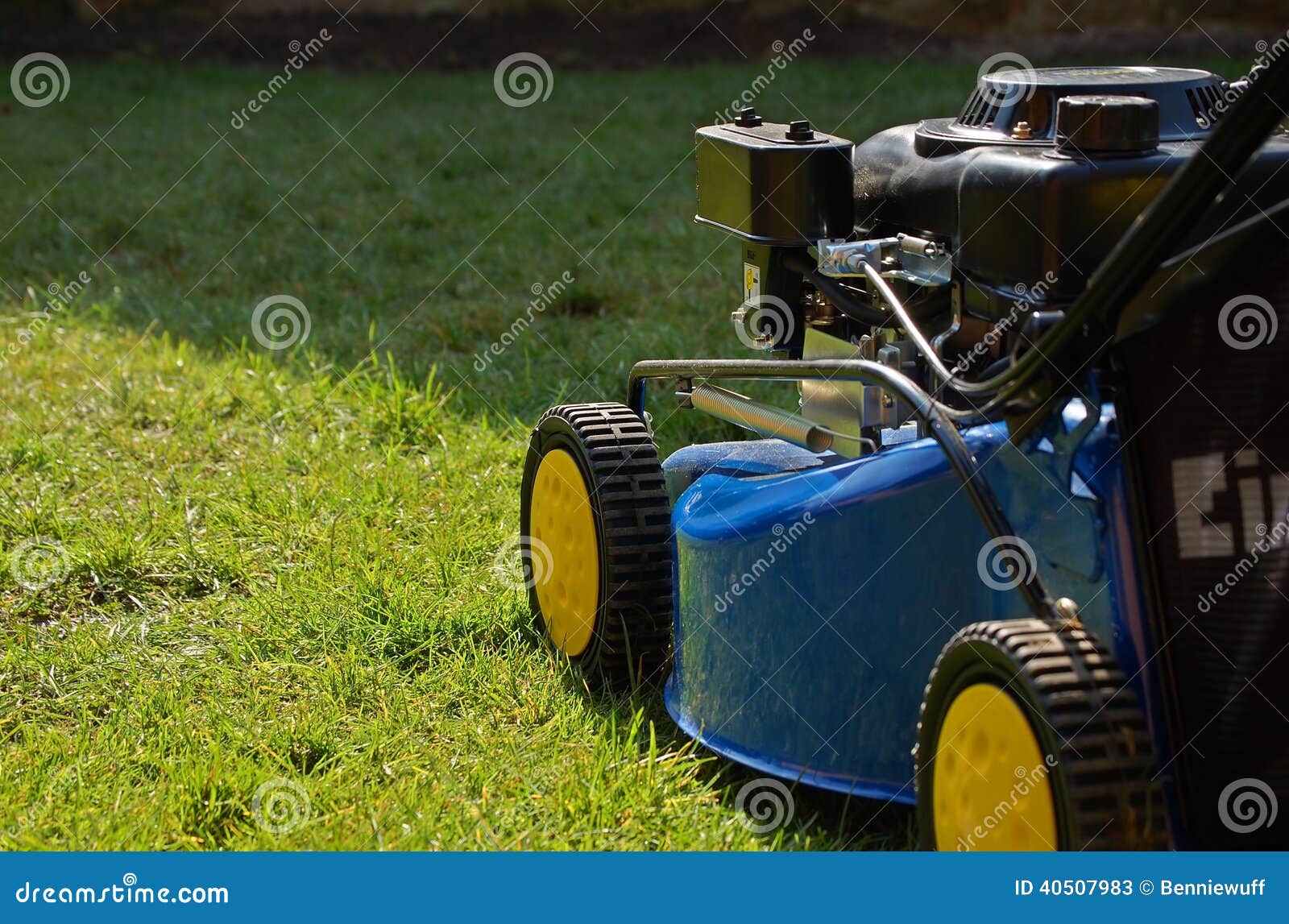 Lawn Mower stock image. Image of idyllic, growth, cloud - 40507983