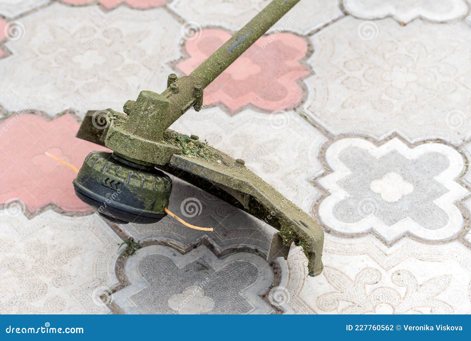 Lawn Mower Repair. Lawn Mower is Defective. a String for Cutting Grass ...