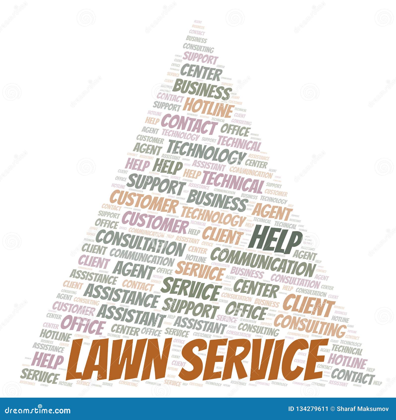 Lawn Service word cloud stock illustration. Illustration of white ...
