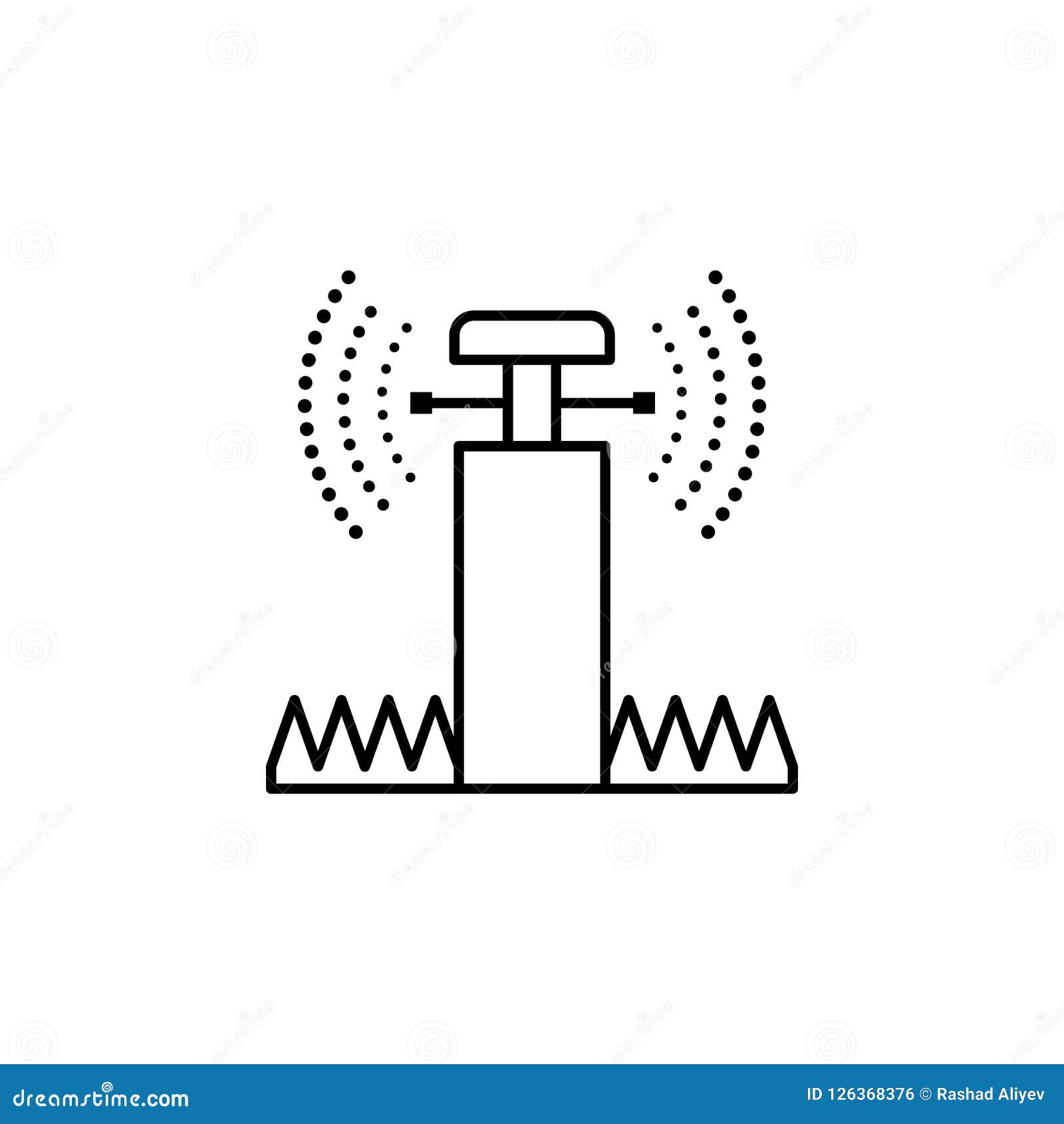 Lawn Sprinkler Icon. Element of Drip Watering Icon for Mobile Concept ...