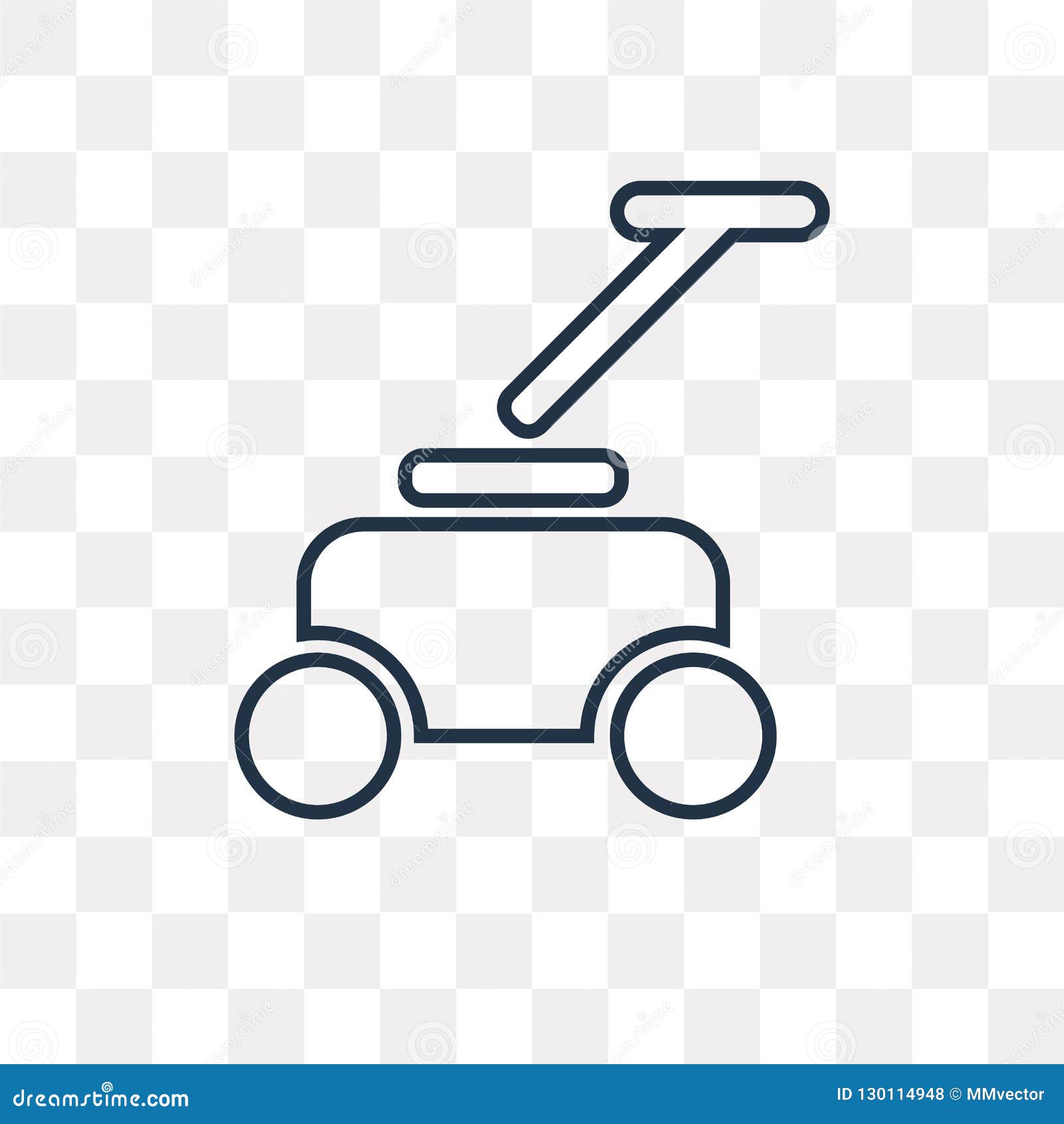 Lawn Vector Icon Isolated on Transparent Background, Linear Lawn Stock ...