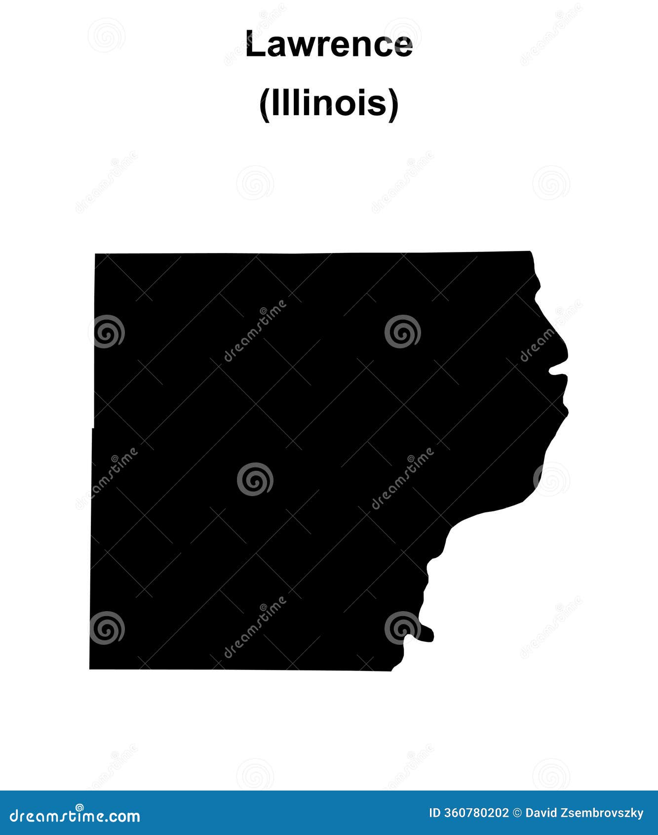 Lawrence Outline Map Cartoon Vector | CartoonDealer.com #357328523