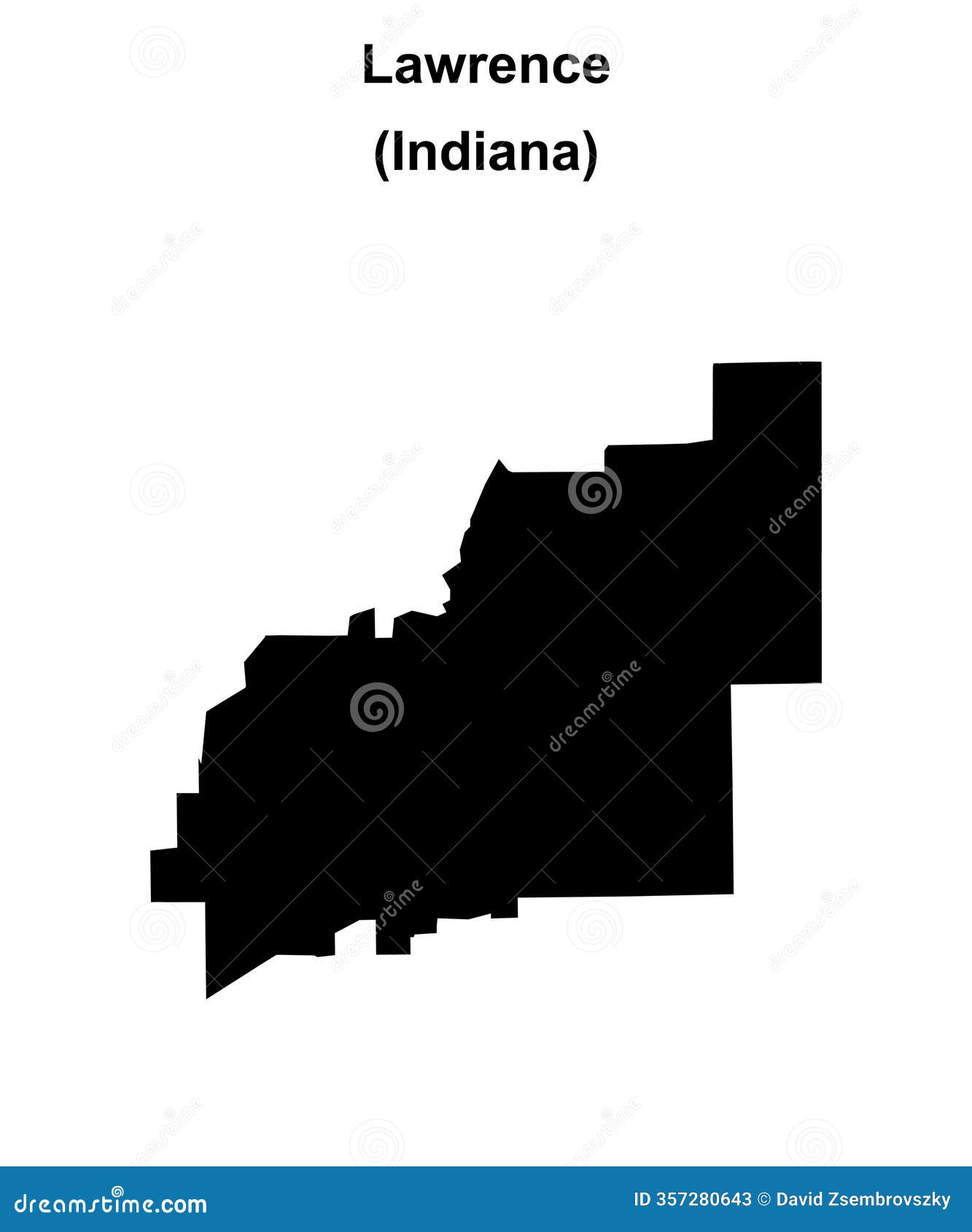 Lawrence Outline Map Cartoon Vector | CartoonDealer.com #357328523