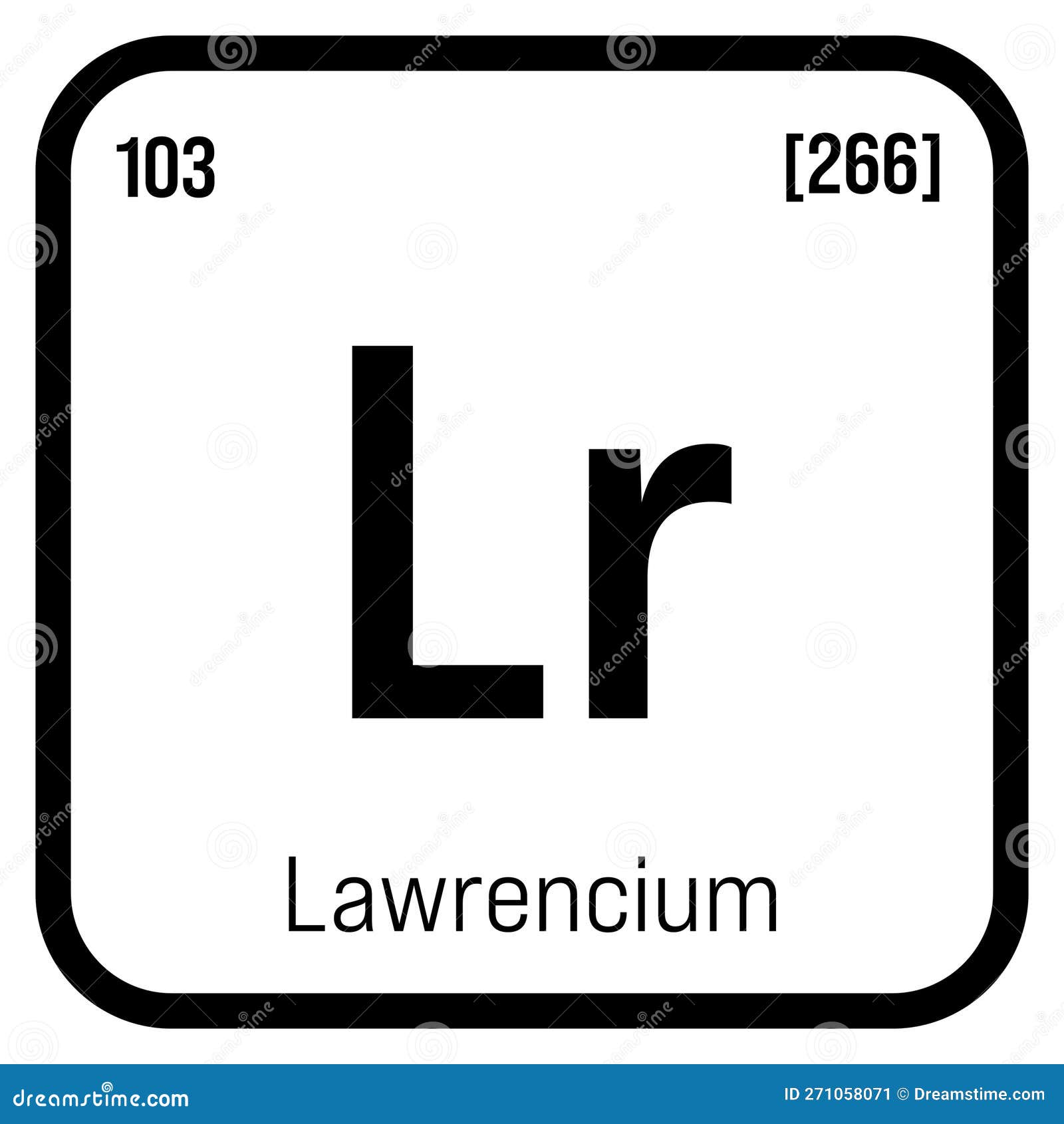 Lawrencium, Lr, Periodic Table Element Stock Illustration ... Lawrencium, Lr, Periodic Table Element Stock Illustration ...