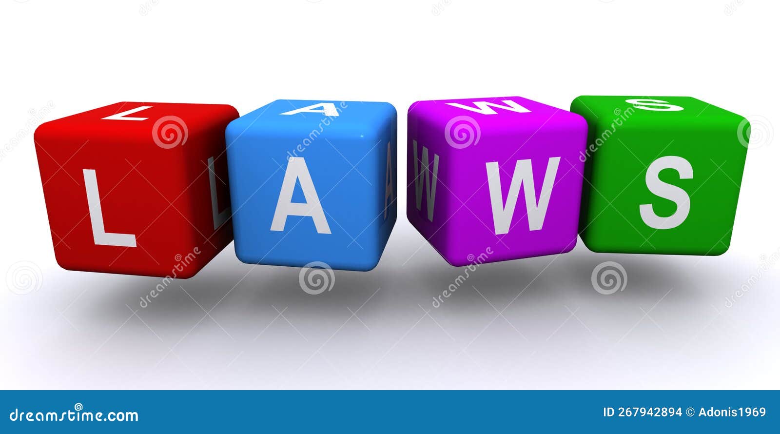 Laws word block on white stock illustration. Illustration of compliance ...