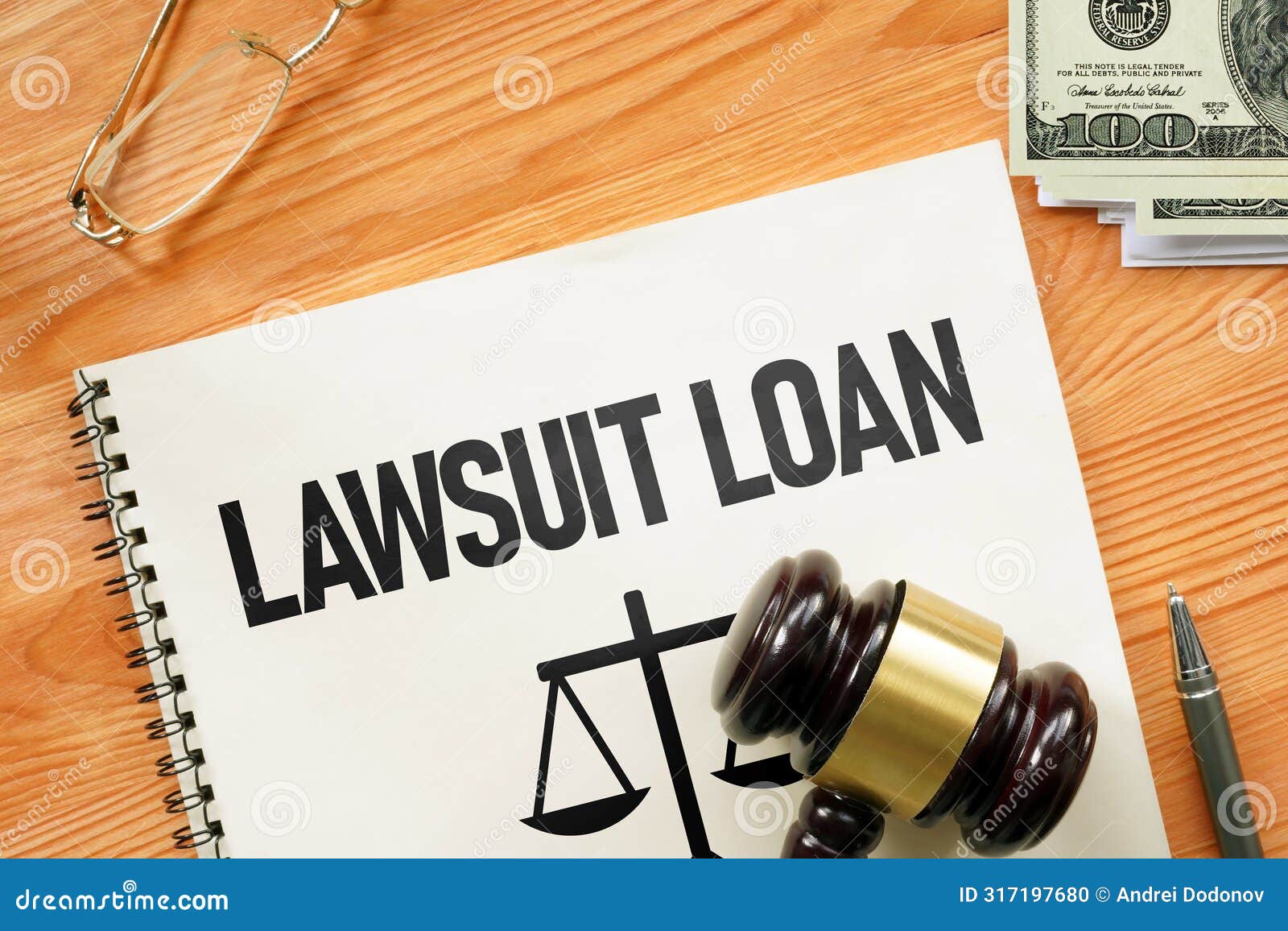 Lawsuit Loan is Shown Using the Text Stock Photo - Image of legal ...