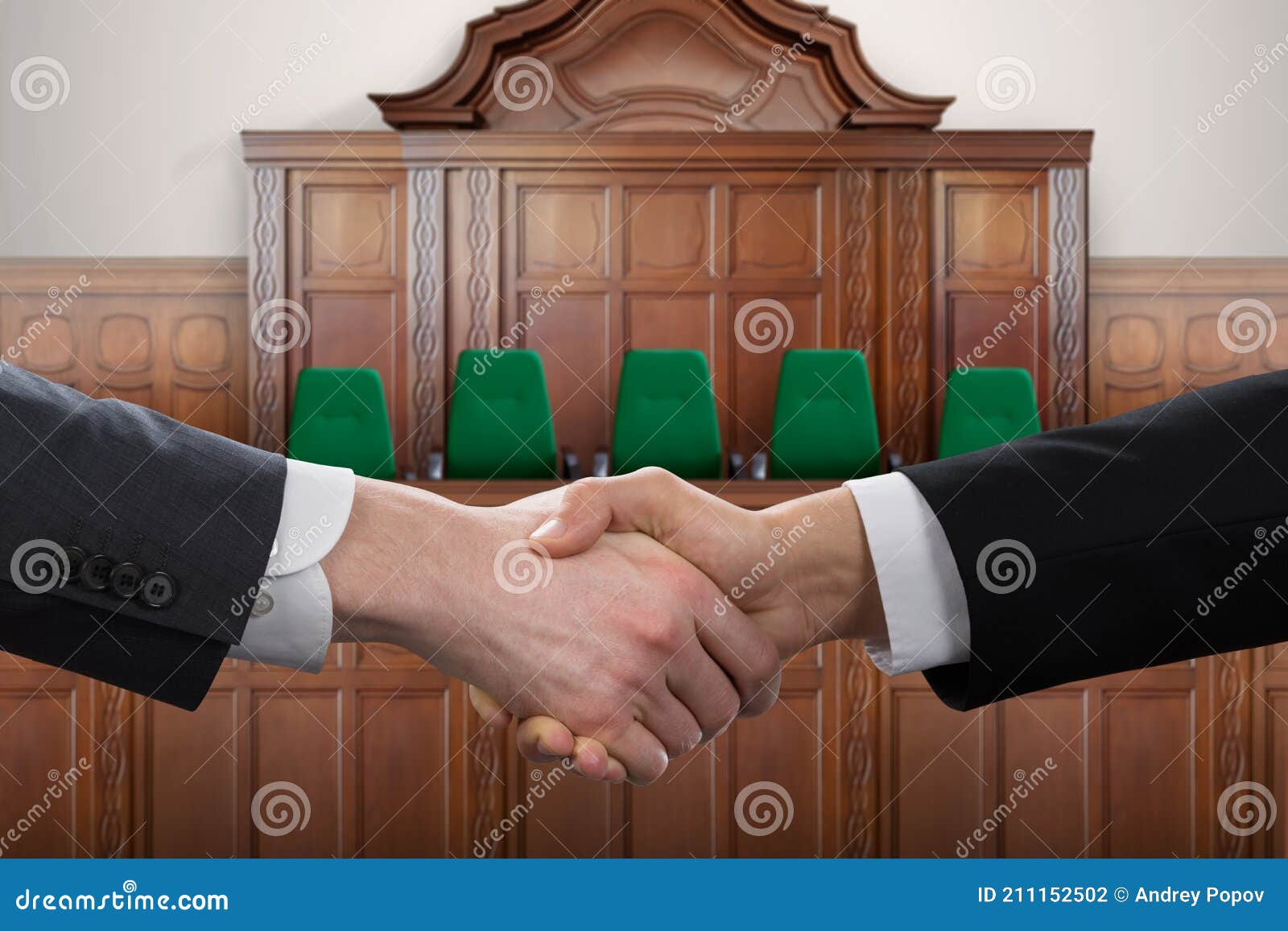 Lawyer and Client Shaking Hands Stock Photo - Image of attorney ...