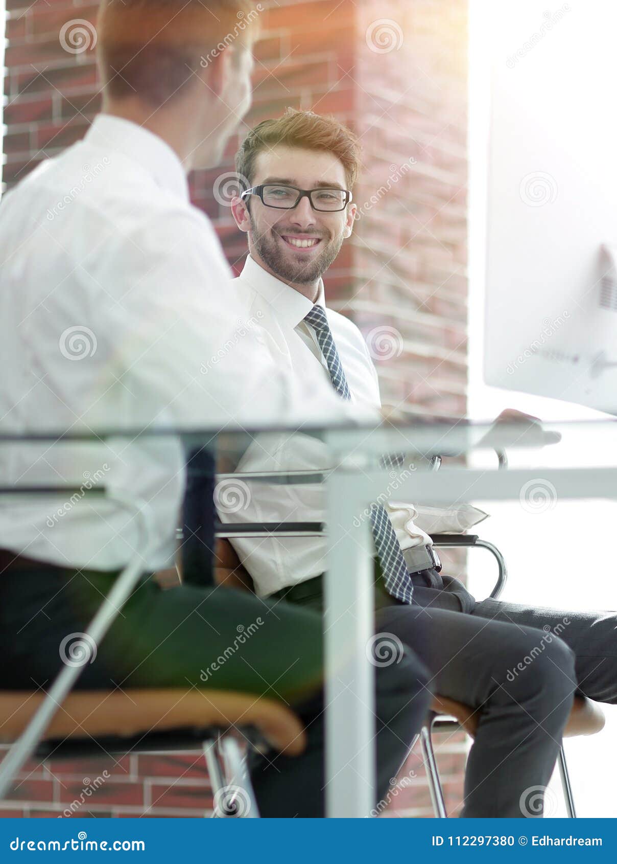 Lawyer and the Client Talking Stock Photo - Image of business ...
