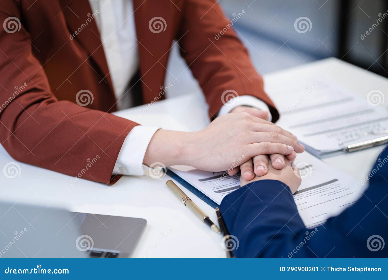 Lawyer Comforts His Clients with Legal Advice and Serious Stress Trust ...