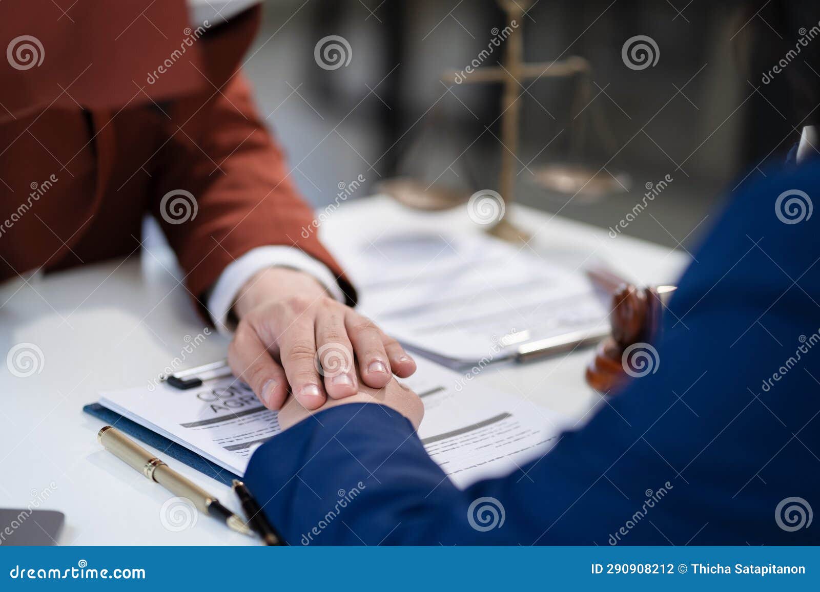 Lawyer Comforts His Clients with Legal Advice and Serious Stress Trust ...