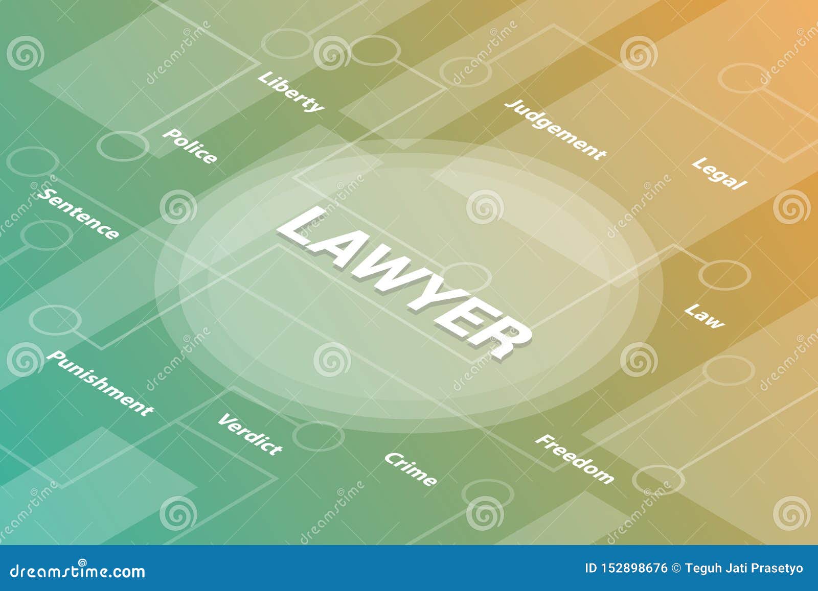 Lawyer Concept Words Isometric 3d Word Text Concept with Some Related ...