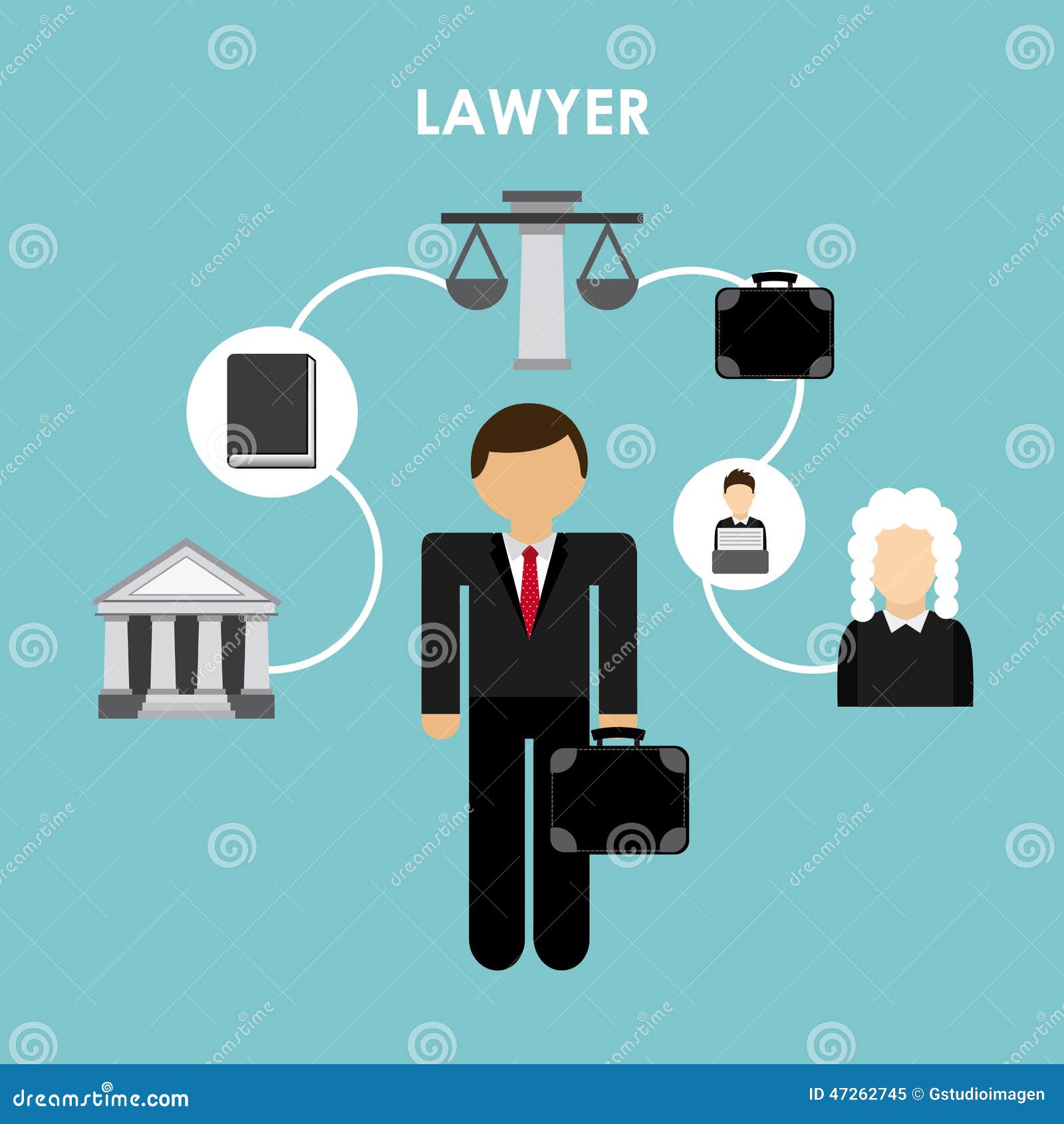 Lawyer design stock vector. Illustration of symbol, confidence - 47262745