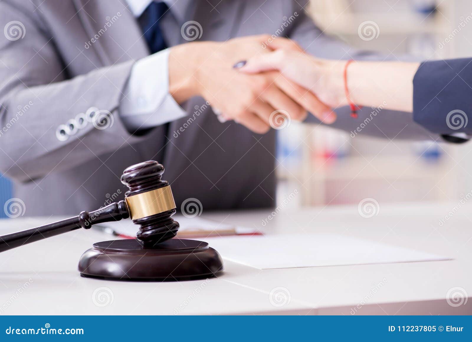 The Lawyer Discussing Legal Case with Client Stock Image - Image of ...