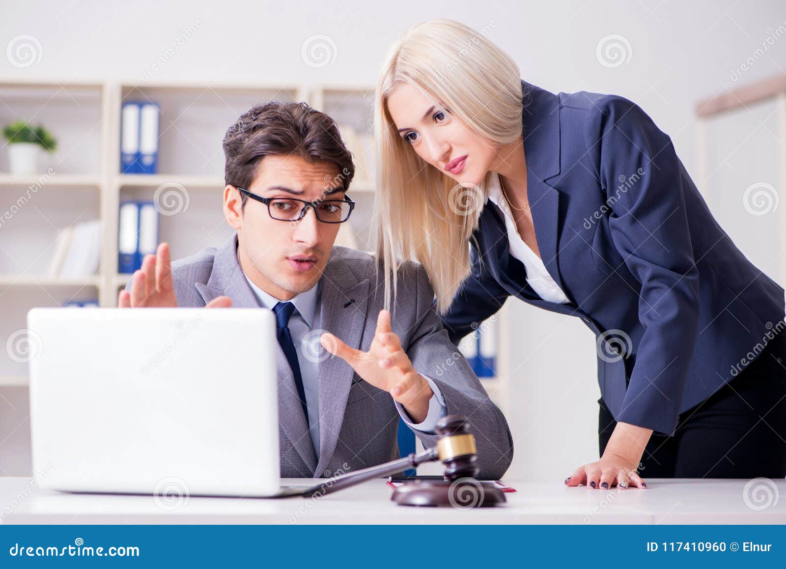 The Lawyer Discussing Legal Case with Client Stock Photo - Image of ...