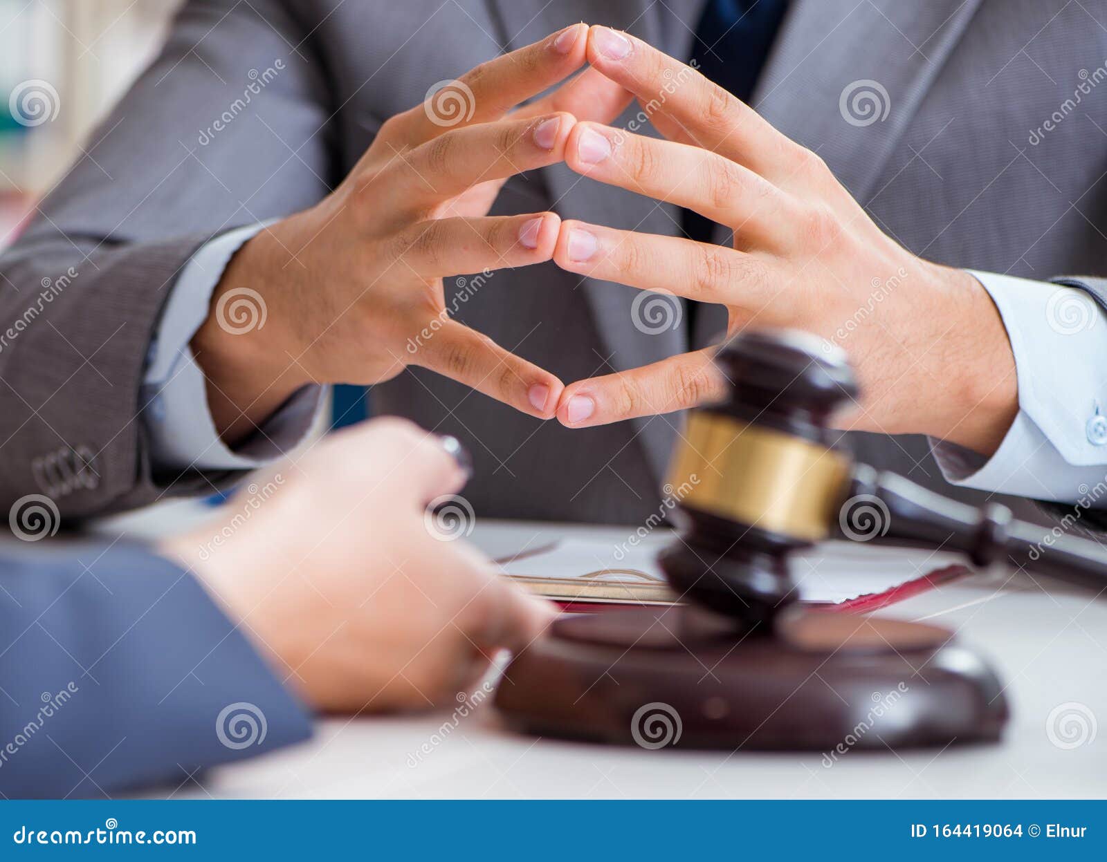 Lawyer Discussing Legal Case with Client Stock Photo - Image of ...