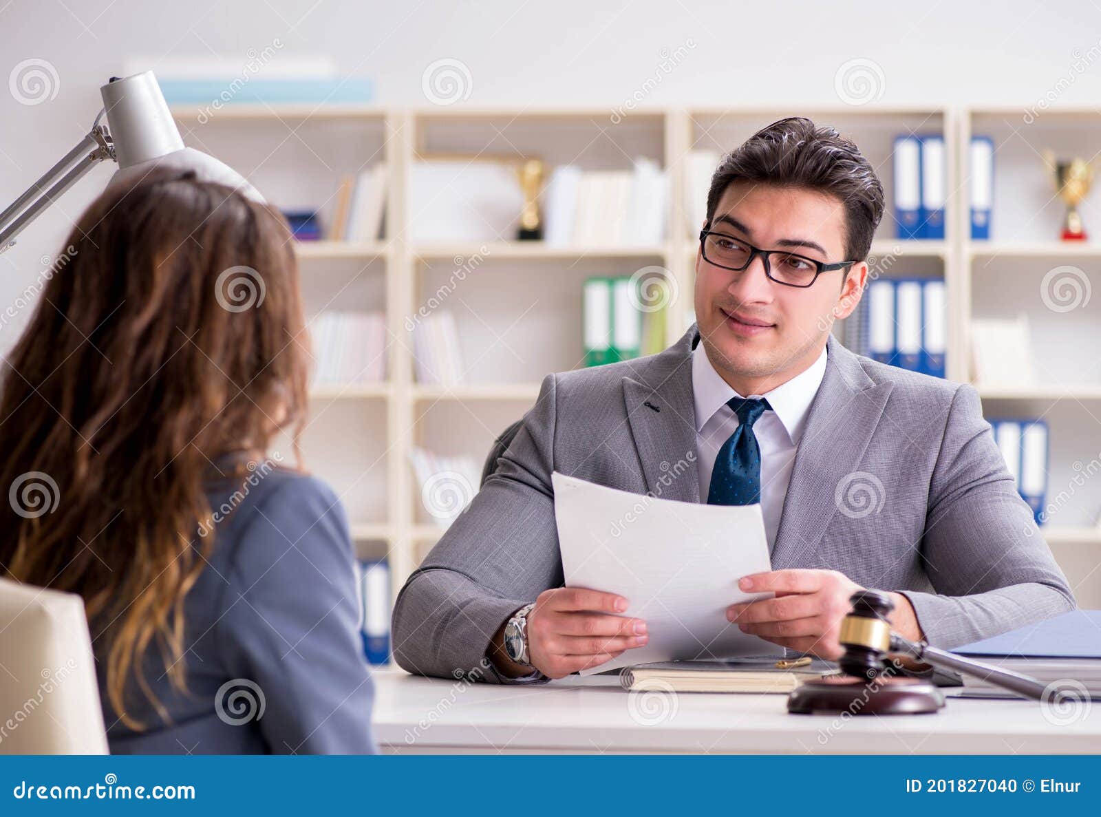 Lawyer Discussing Legal Case with Client Stock Photo - Image of divorce ...