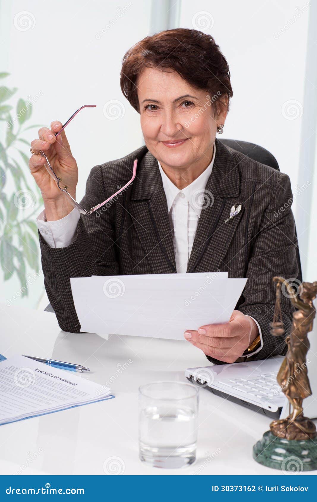 Lawyer on his workplace stock photo. Image of notarize - 30373162