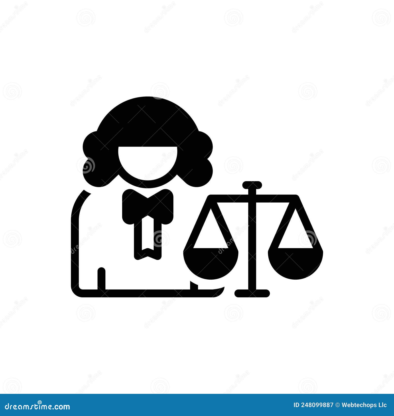 Black Solid Icon for Lawyer, Jurist and Justiciary Stock Vector ...