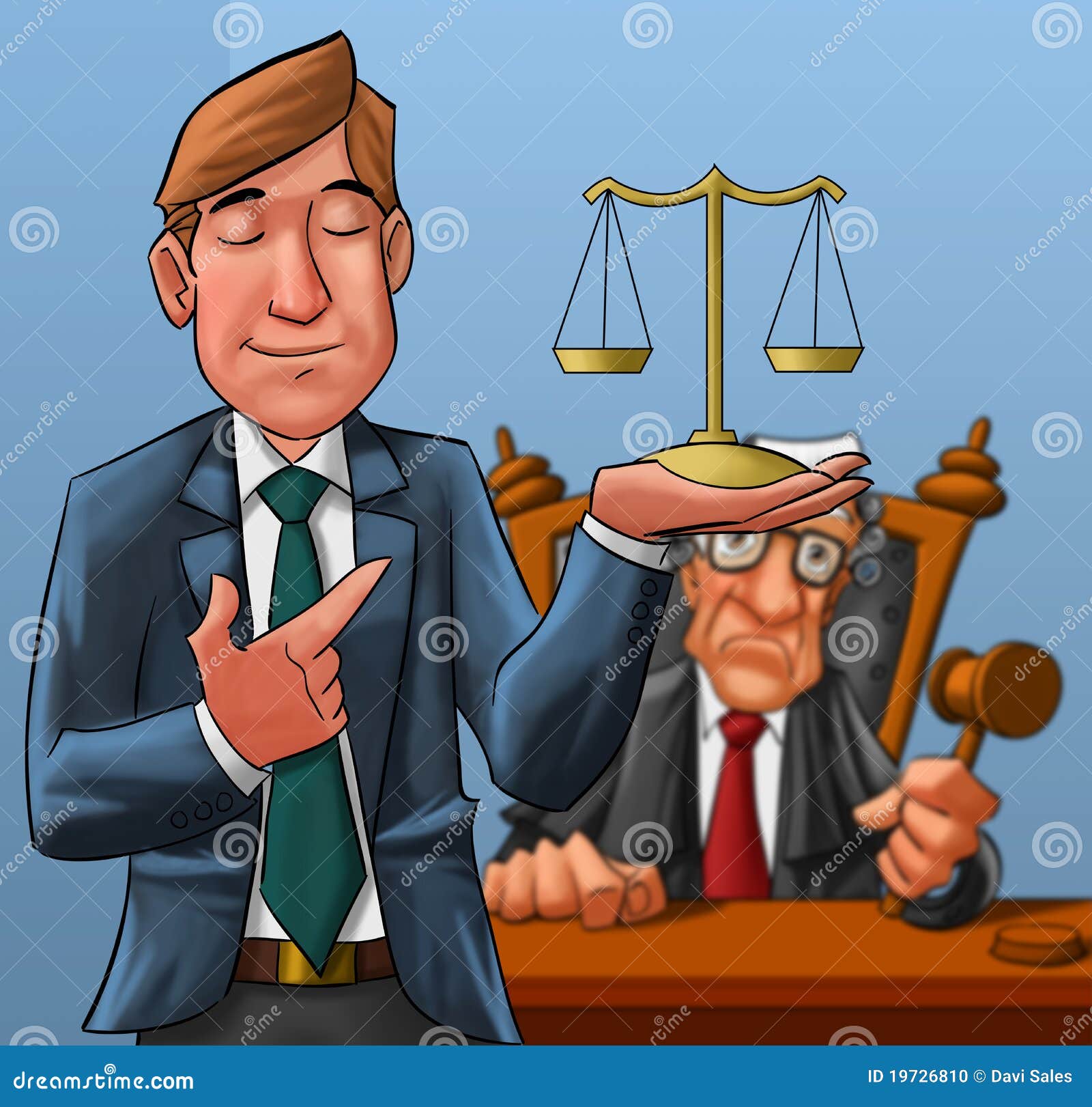 Pop Art Senior Judge In Courthouse Striking The Gavel. Law And Legal ...