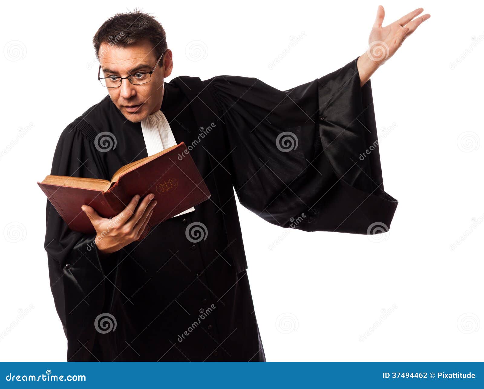 Lawyer Man Pleading Stock Photography - Image: 37494462