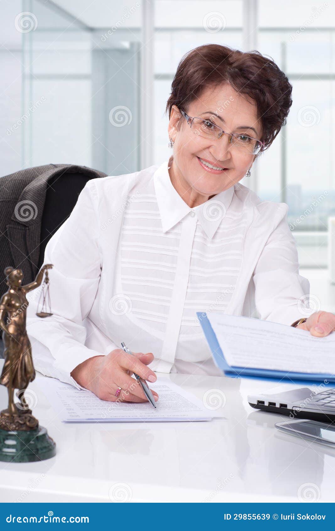 Lawyer on his workplace stock image. Image of finance - 29855639
