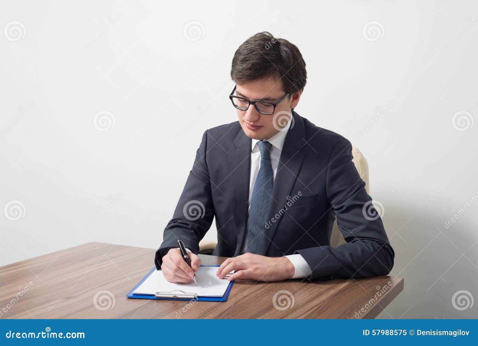 A Lawyer is Signing the Contract. Stock Image - Image of agreement ...