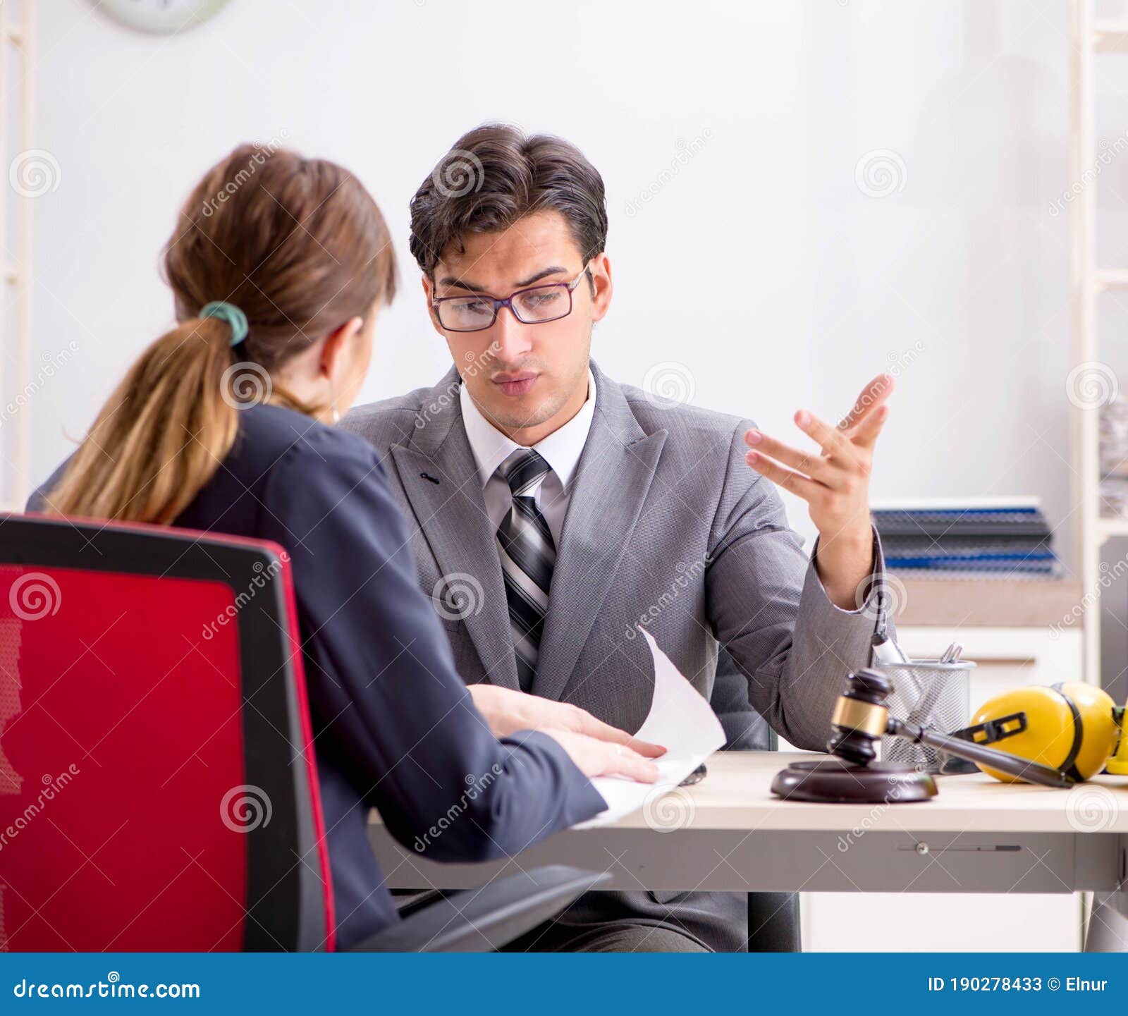 Lawyer Talking To Client in Office Stock Image - Image of consultant ...