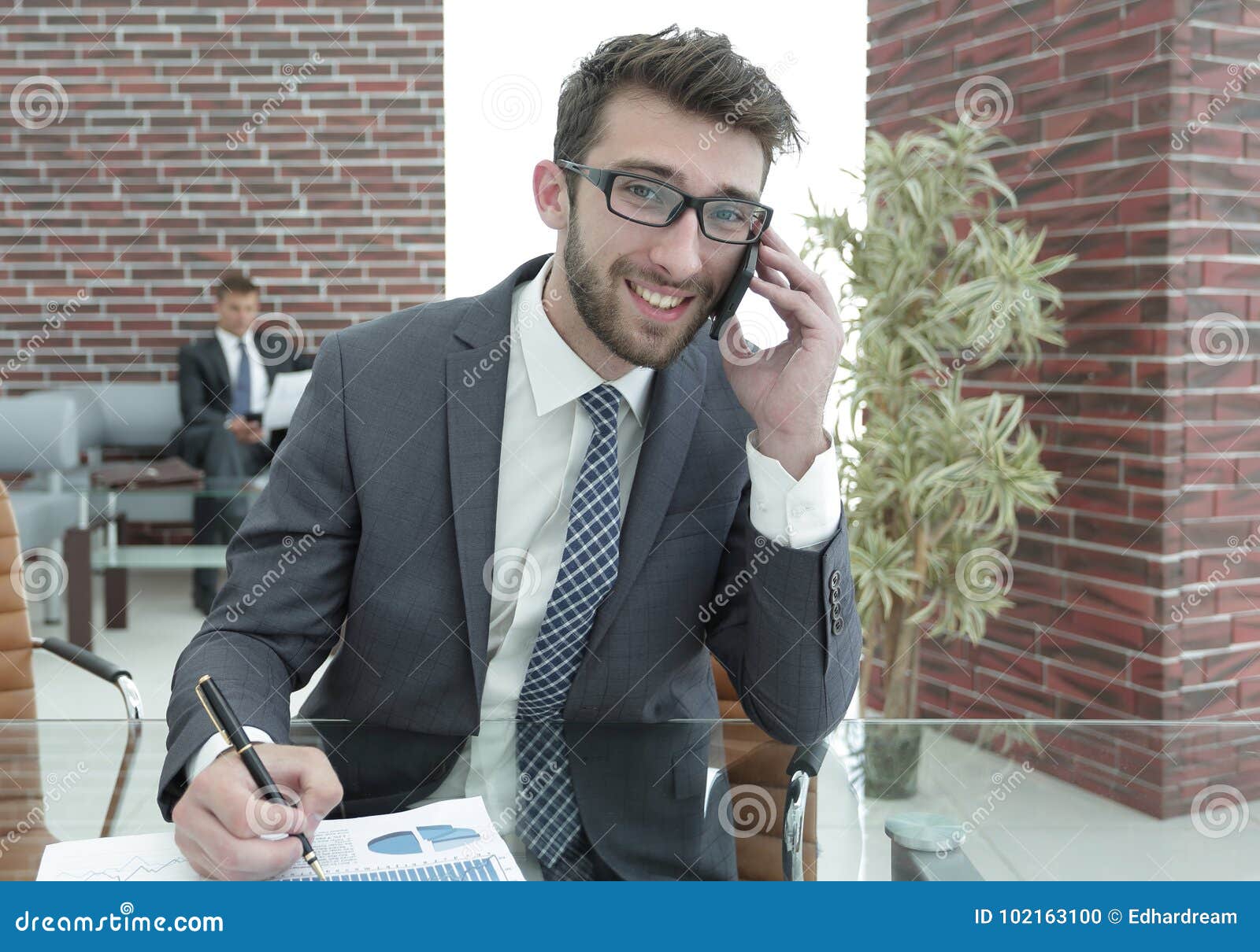 Lawyer Talking To a Client on the Smartphone Stock Photo - Image of ...
